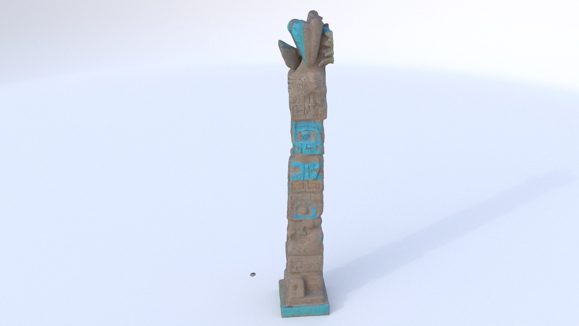 Mayan Aztec Totem5 3D - TurboSquid 2328126