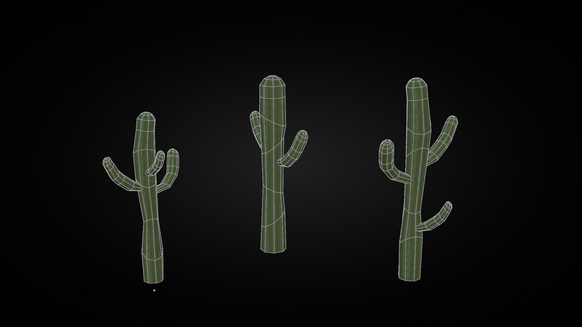 3D Low Poly Cactus Model Model - TurboSquid 2344104