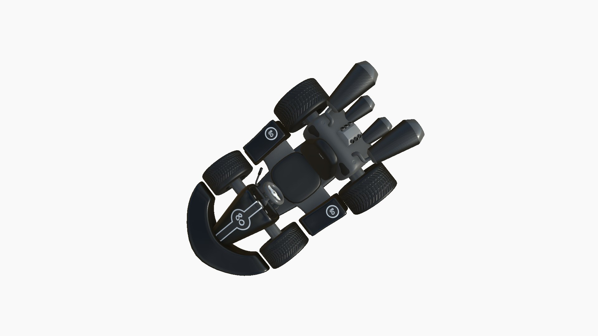 Cartoon Kart C08 Black - Vehicle Racing Design 3D - TurboSquid 1899863