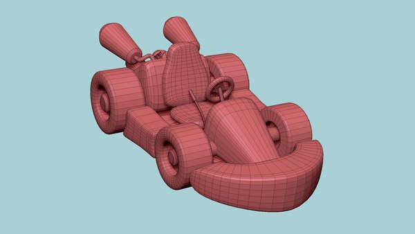 Cartoon Kart C08 Black - Vehicle Racing Design 3D - TurboSquid 1899863