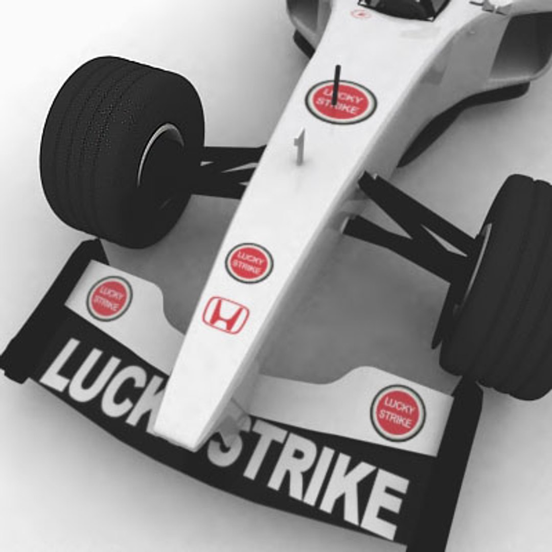 3d Honda Formula1 Racer Polygonal Model