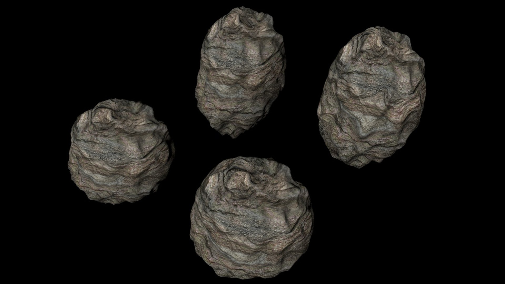 3d asteroids model