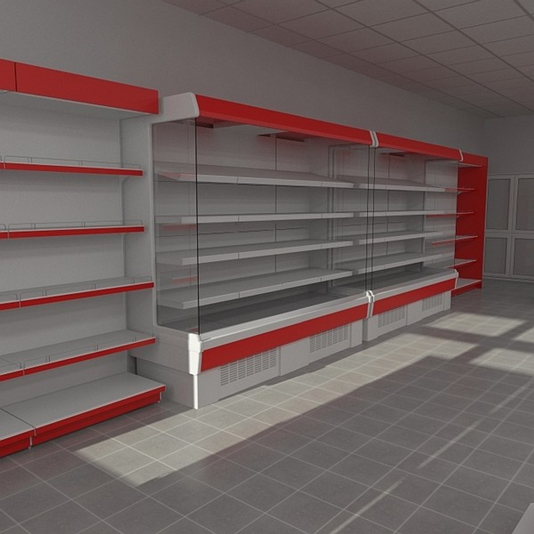 3d Model Of Food Shop