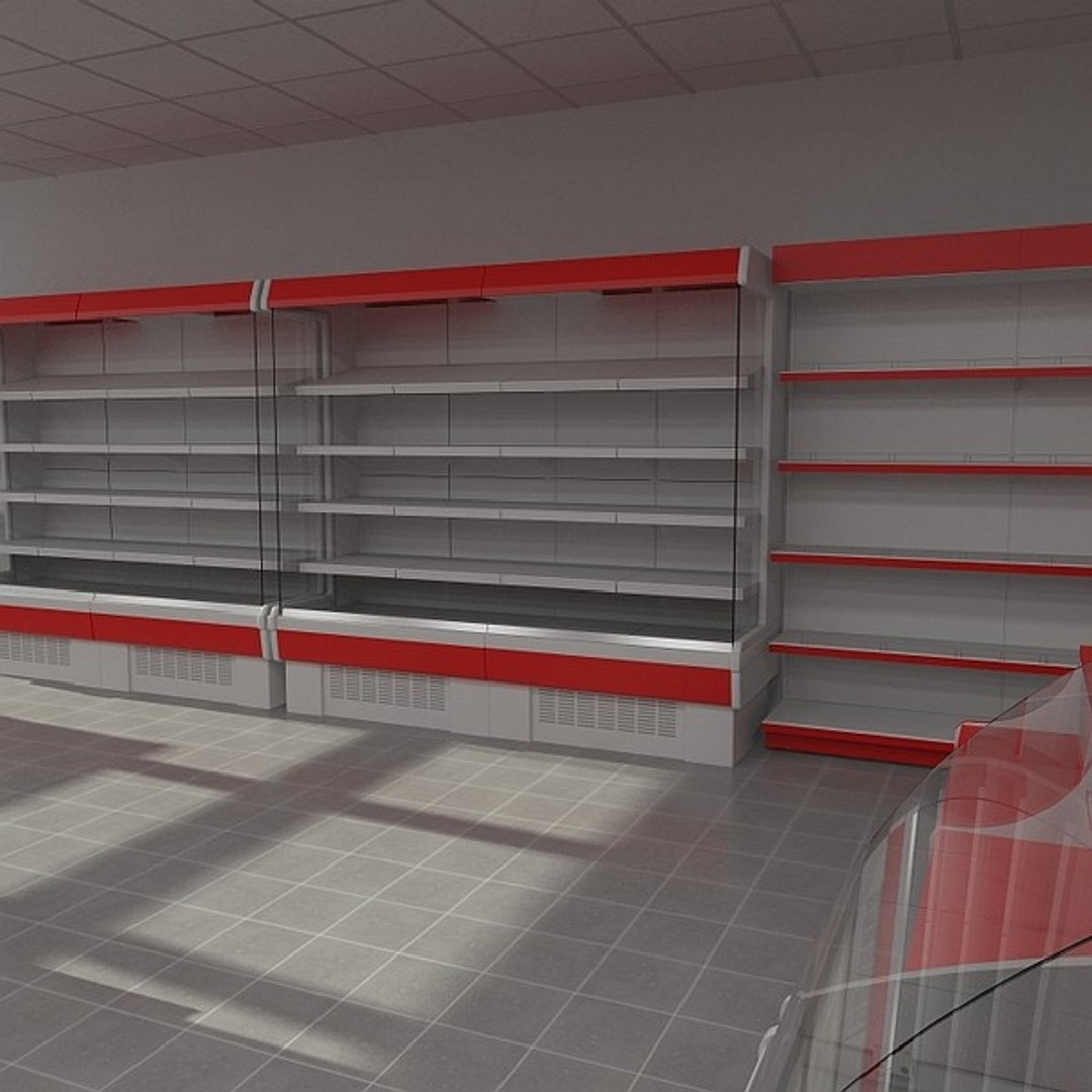 3d Model Of Food Shop