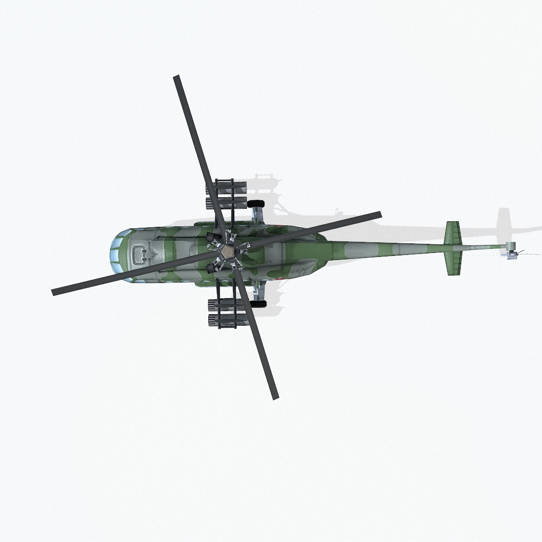 Mil Mi-8 Helicopter 3d Fbx