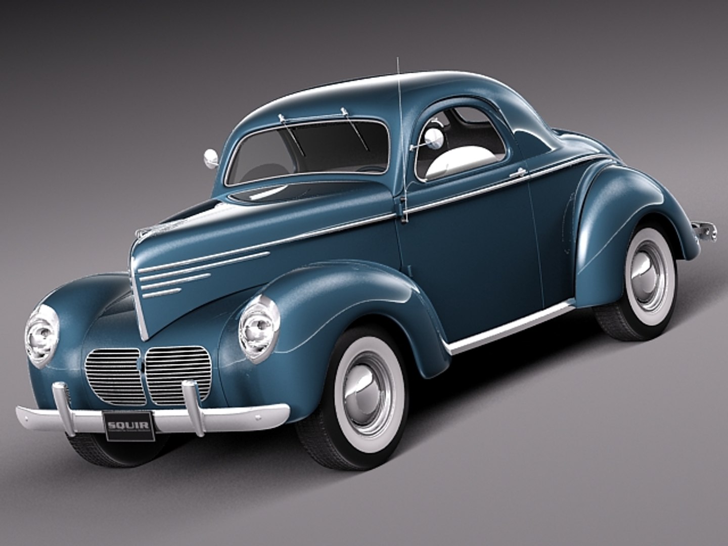 Willys Coupe 1940 Antique 3d 3ds