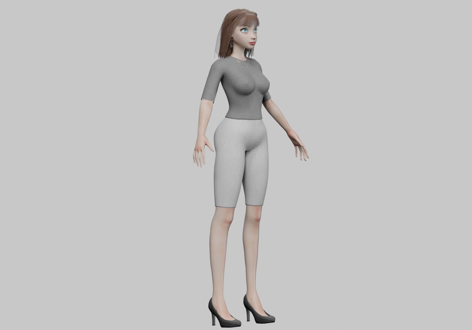 Pretty Standard Girl V29972 Model - TurboSquid 2264666