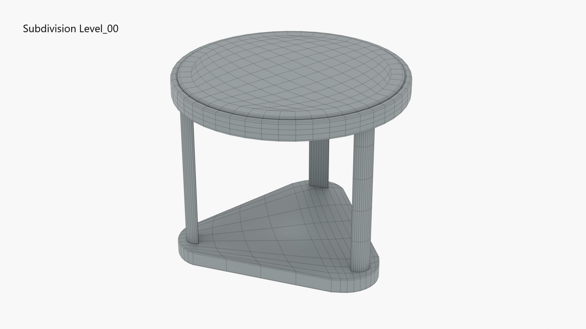 3D Round Side Table - TurboSquid 2281342