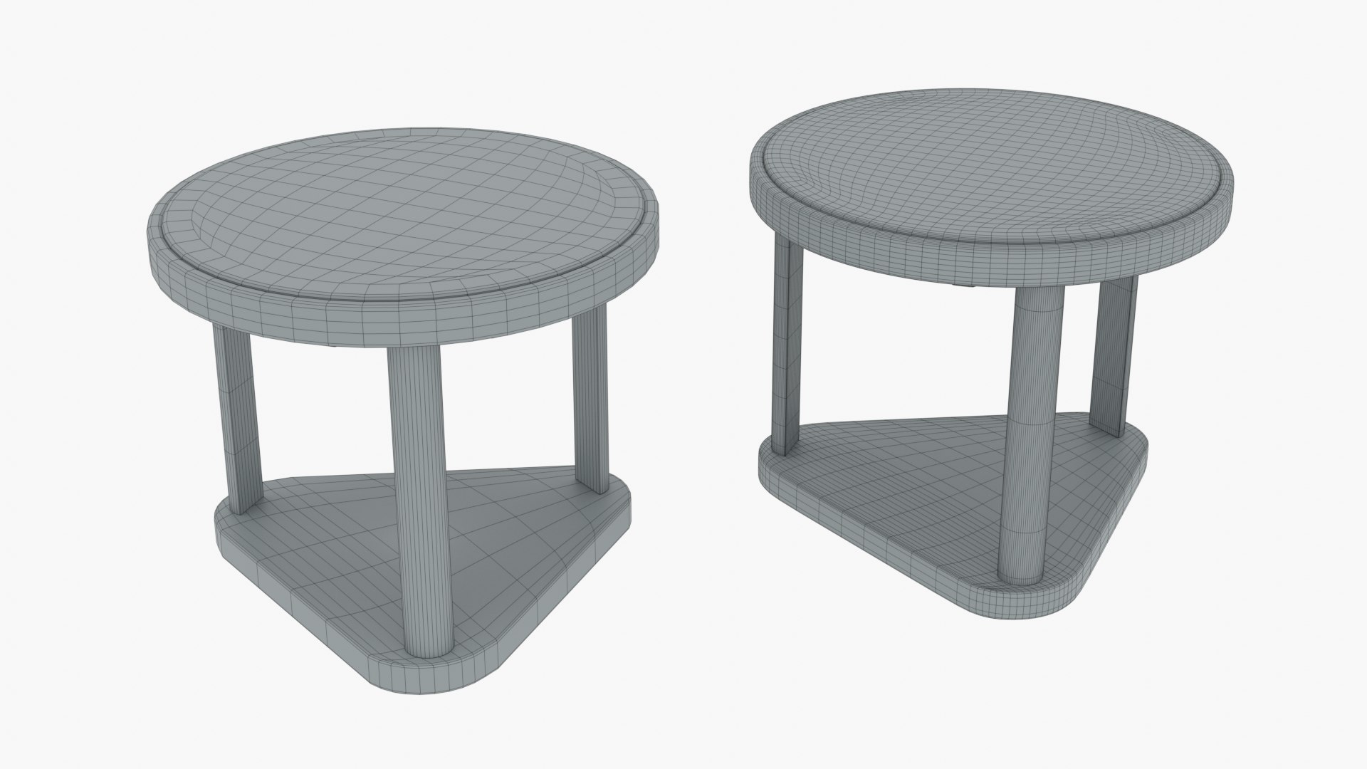 3D Round Side Table - TurboSquid 2281342