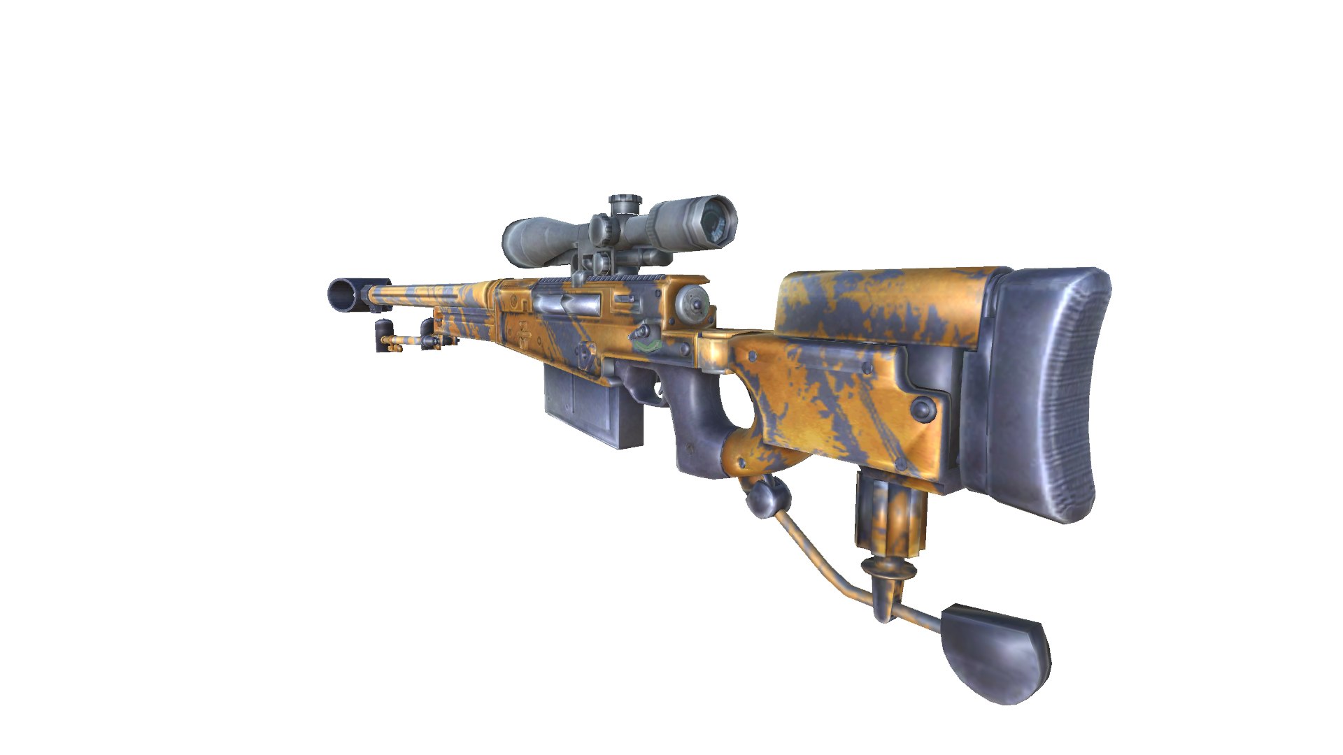 3D 33-aw50-gun Model 3d Game Ready Model Low-poly 3D Model - TurboSquid ...