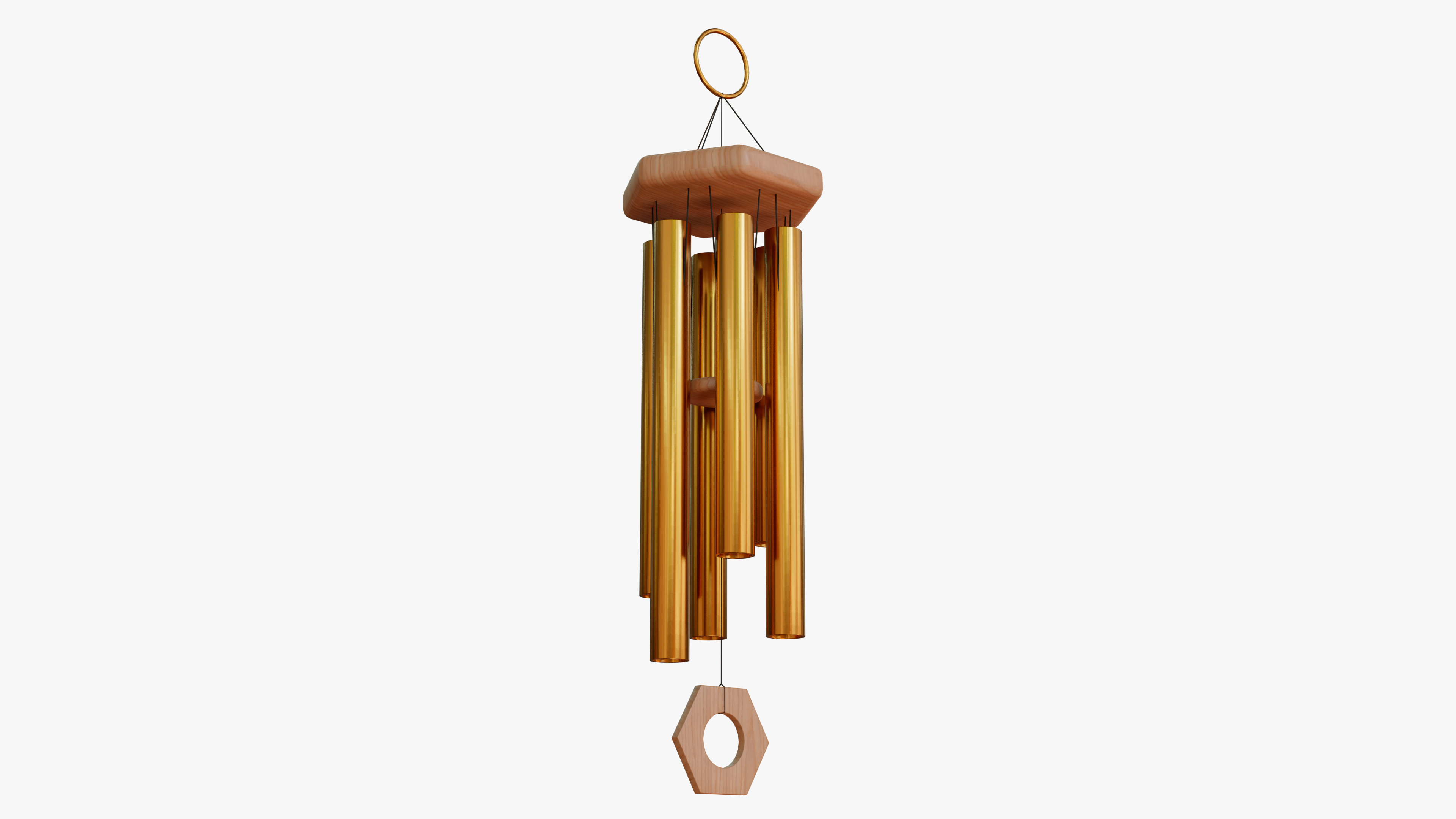 3D model Wind Chimes Lowpoly Gameready - TurboSquid 1732061