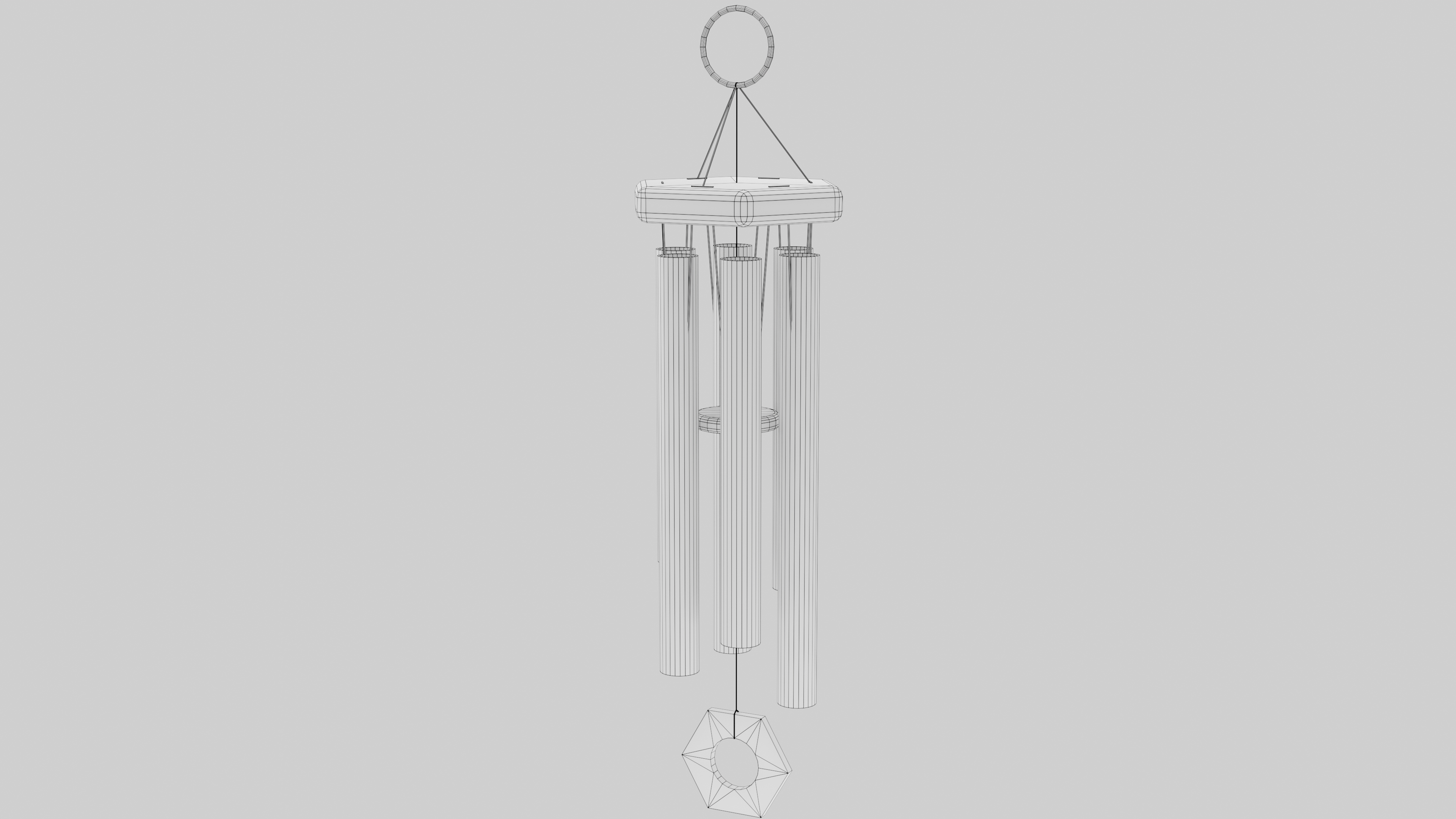 3D model Wind Chimes Lowpoly Gameready - TurboSquid 1732061