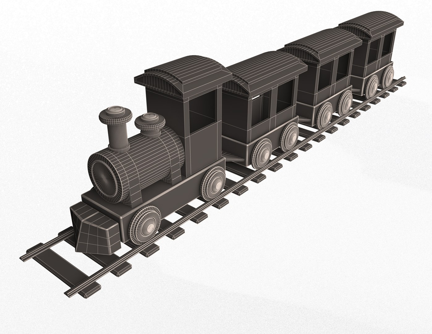 3D Train Toy for Child - TurboSquid 1730997