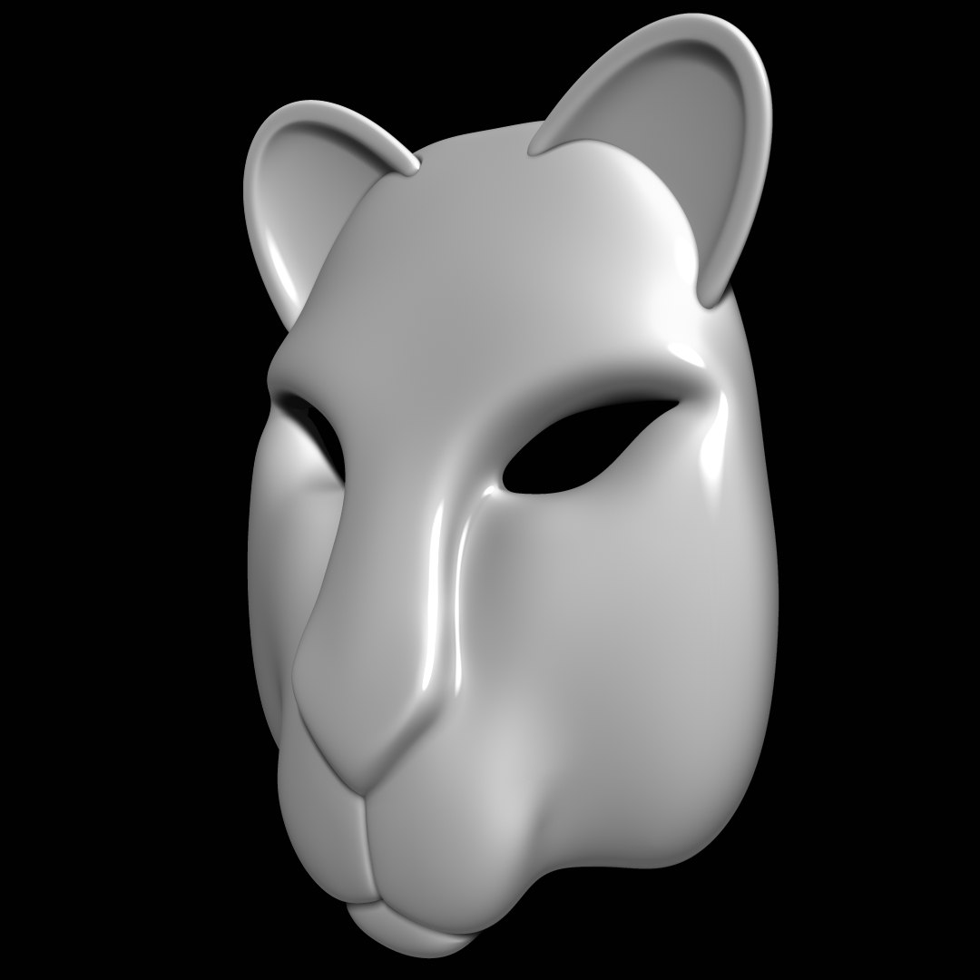 3D Puma Mask Model - TurboSquid 1287614