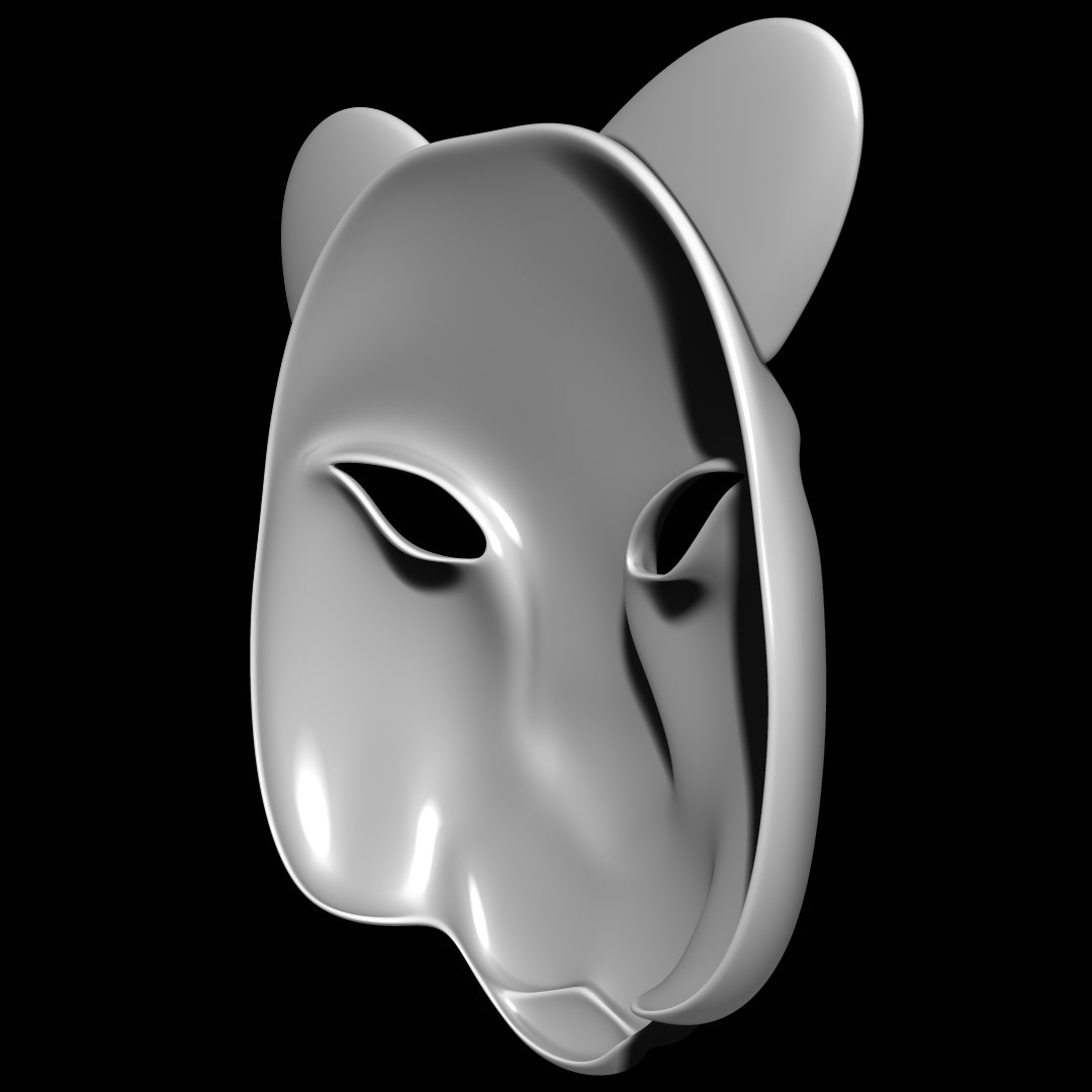 3D Puma Mask Model - TurboSquid 1287614