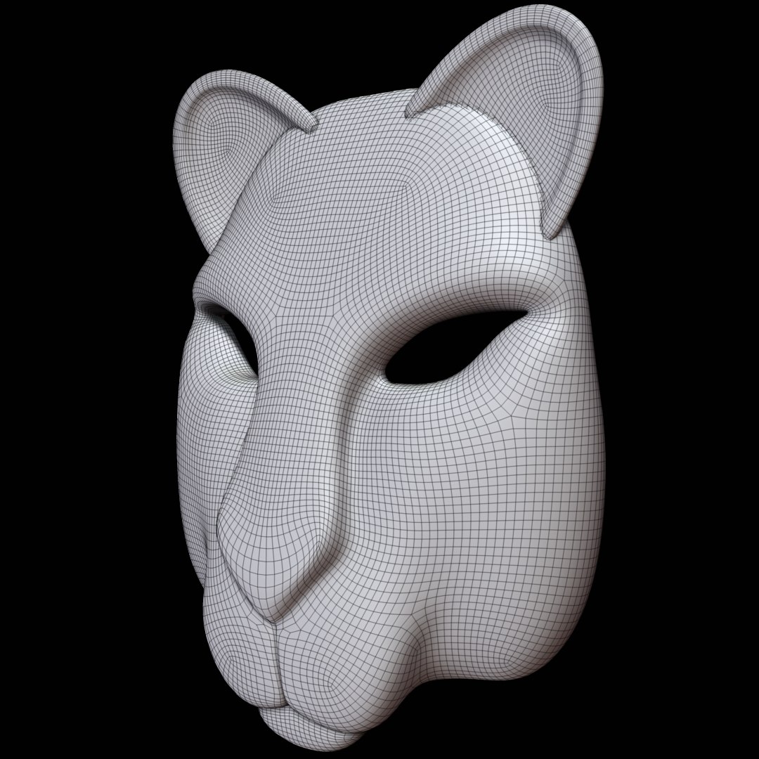 3D Puma Mask Model - TurboSquid 1287614