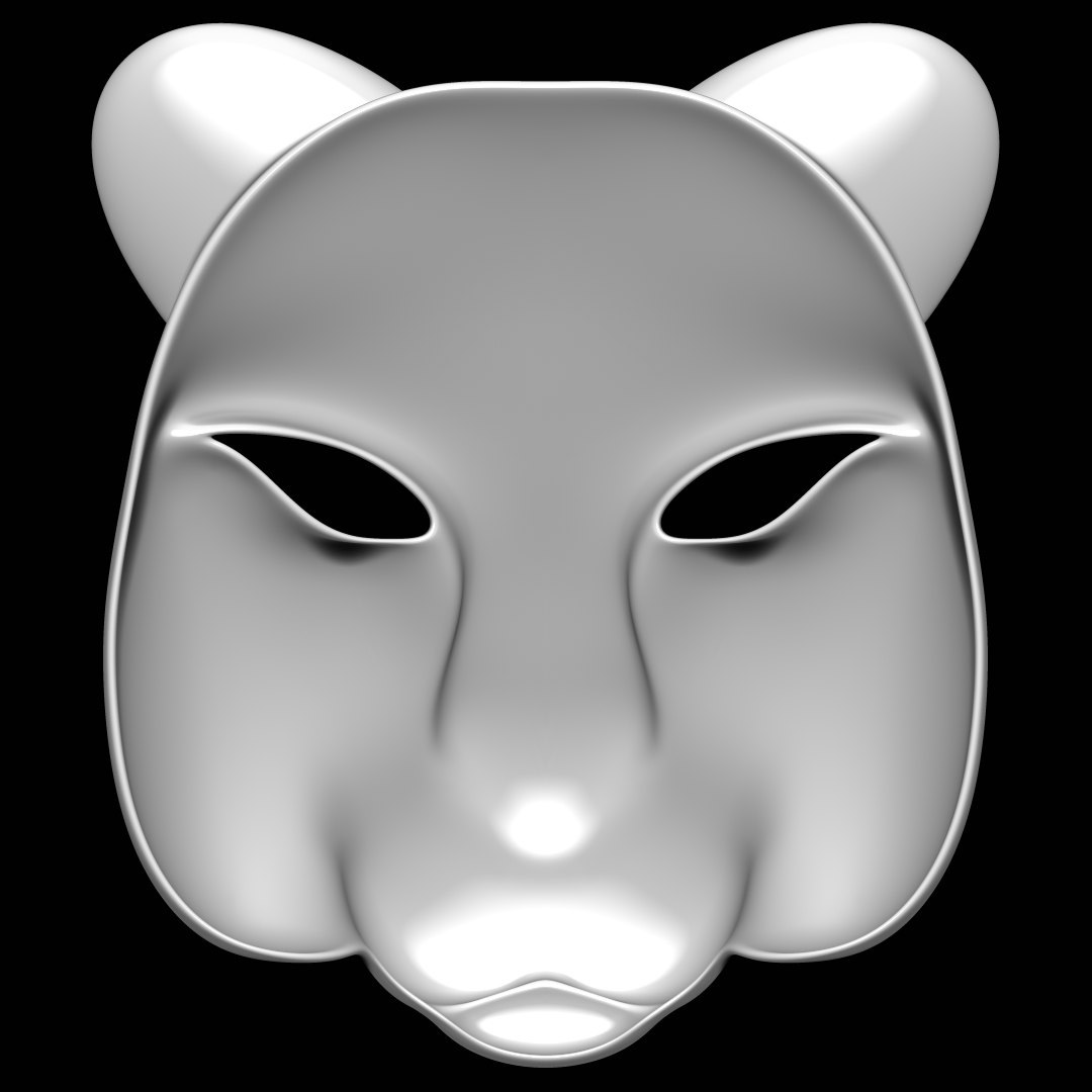 3D Puma Mask Model - TurboSquid 1287614