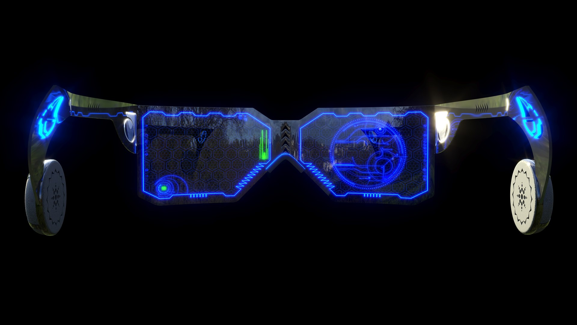 3D Futuristic Visor Headset - TurboSquid 1985901