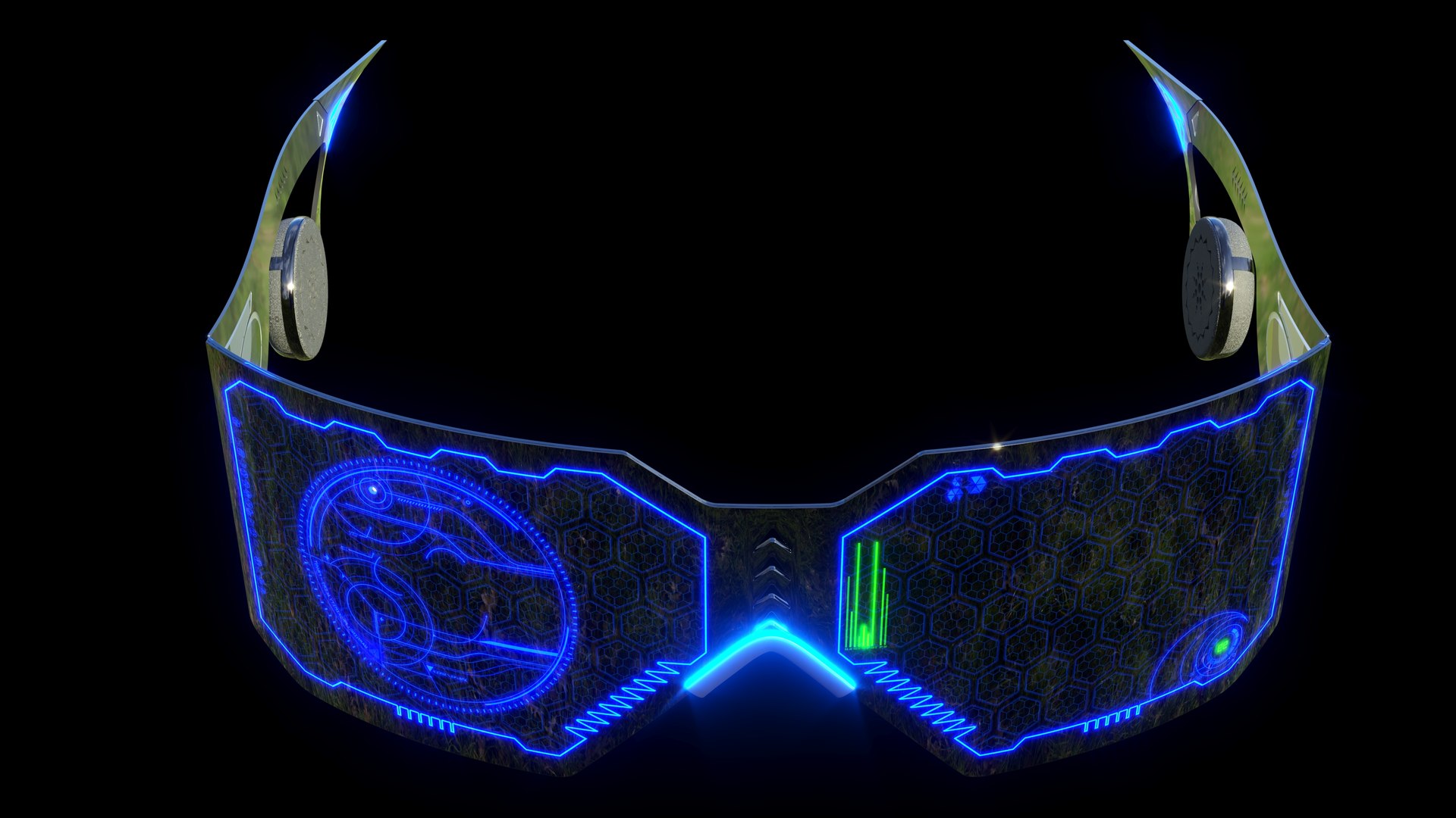 3D Futuristic Visor Headset - TurboSquid 1985901