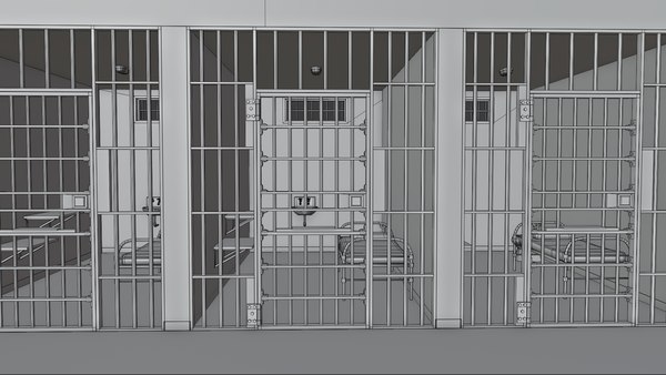 3D cell penitentiary prison - TurboSquid 1683589