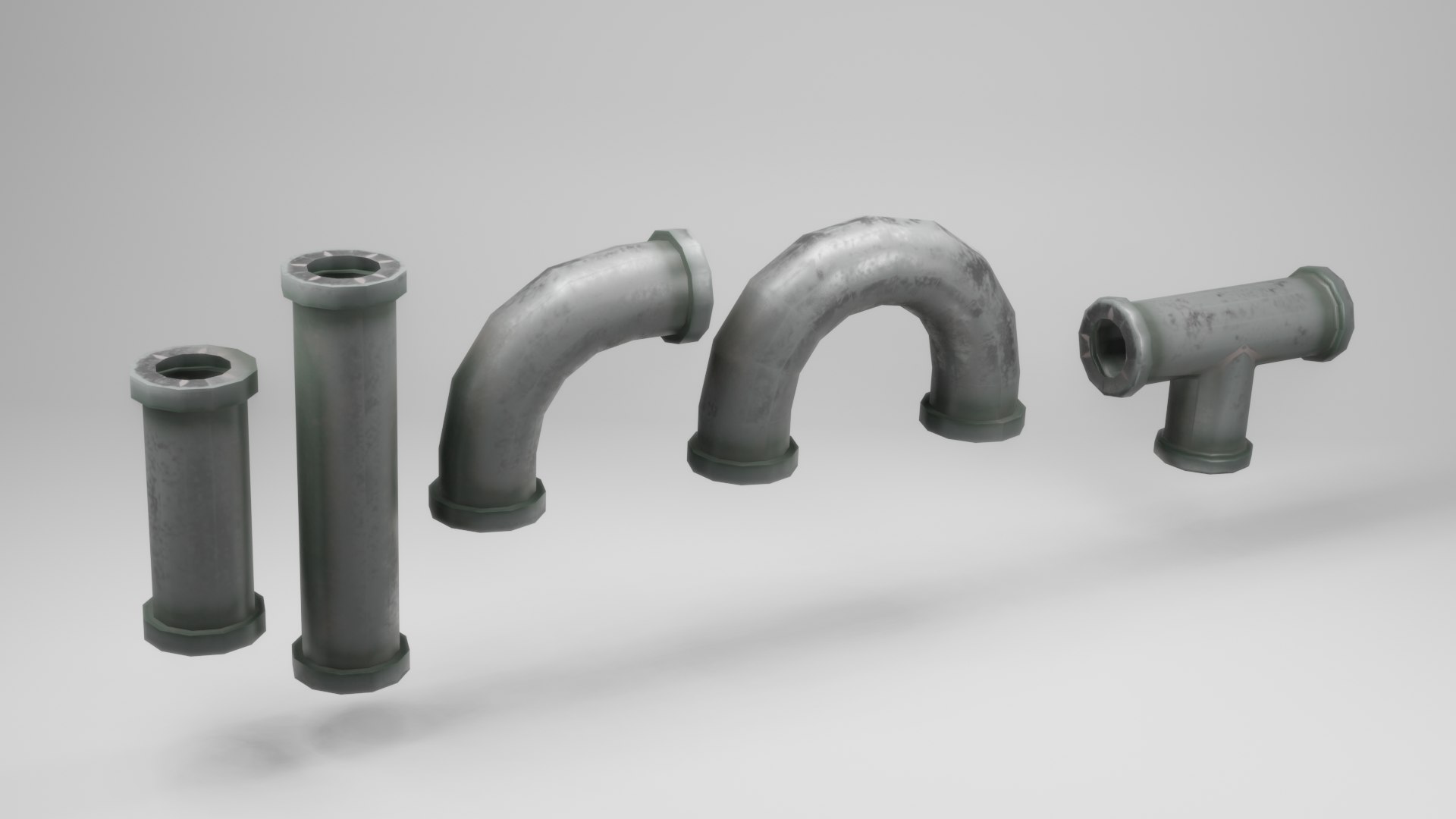 Low Poly Water Pipe Game-ready 3D Model 3D Model - TurboSquid 2249734