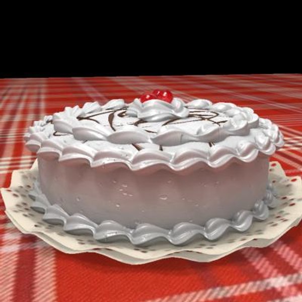 3d delicious cake model