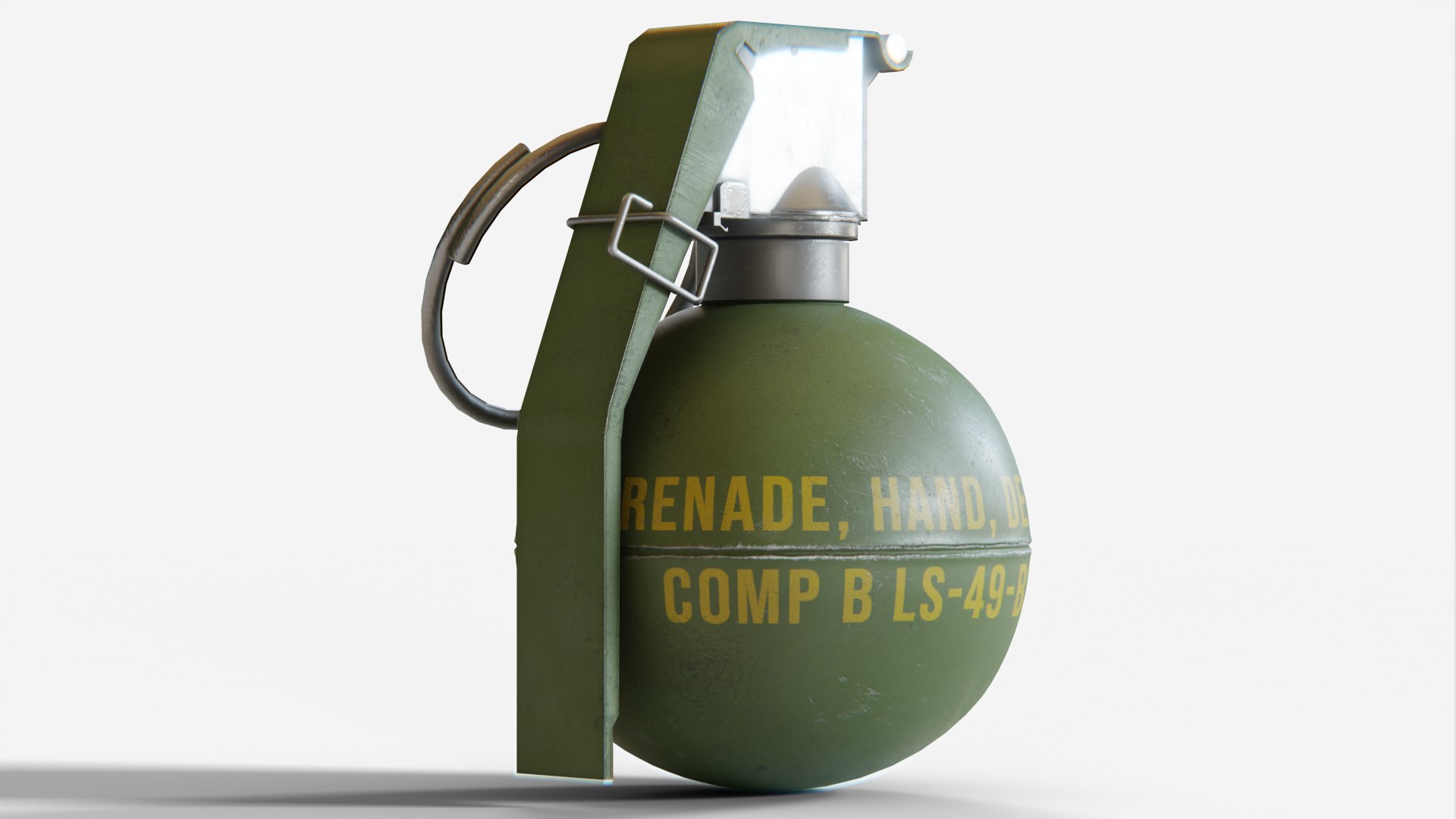 M67 Grenade 3D Model - TurboSquid 2051293