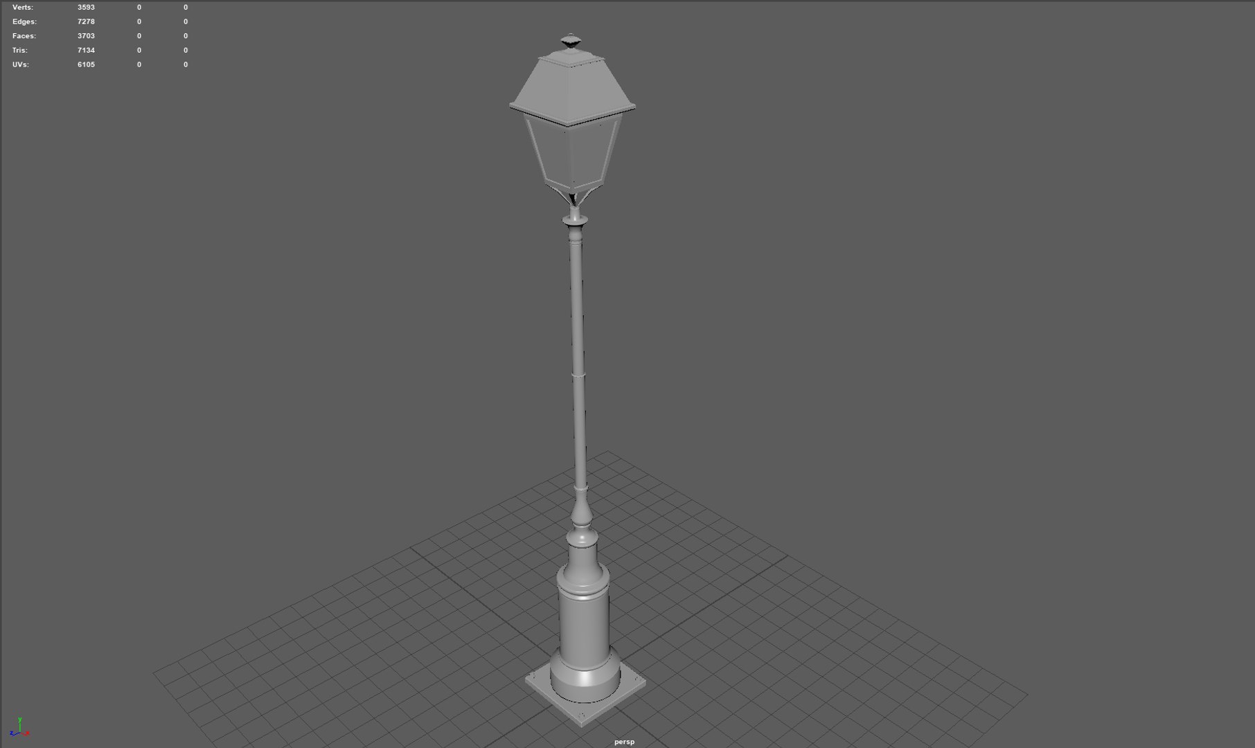 3D Lampost - TurboSquid 1525074