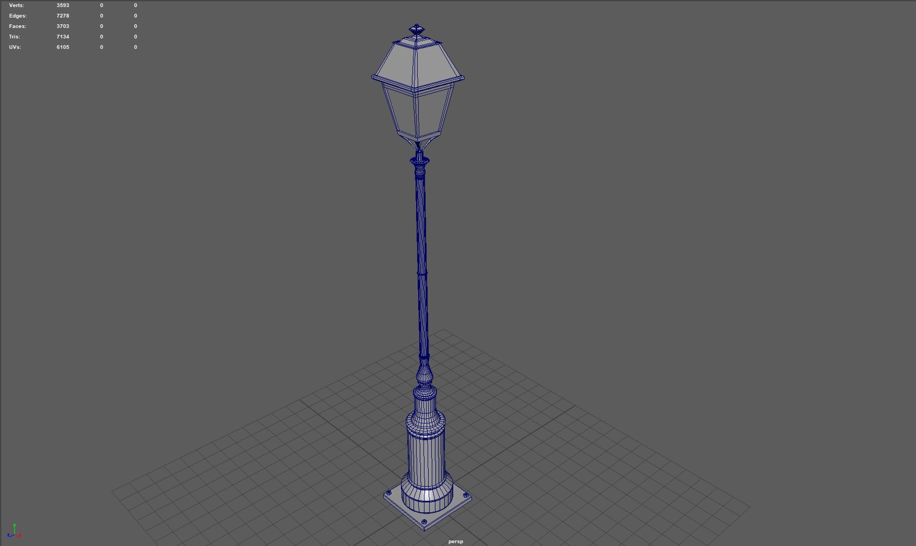 3D Lampost - TurboSquid 1525074