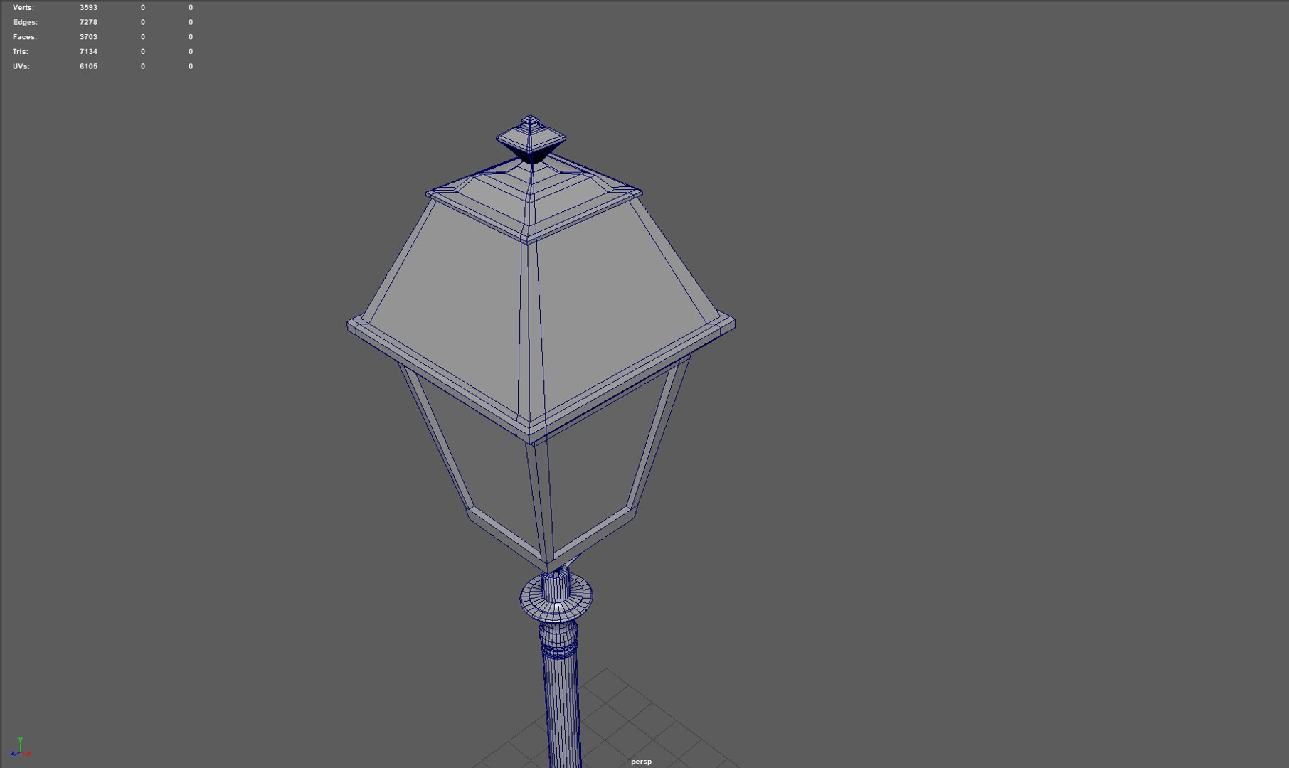 3D Lampost - TurboSquid 1525074