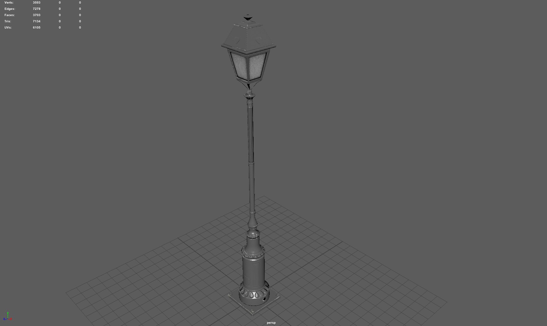 3D Lampost - TurboSquid 1525074