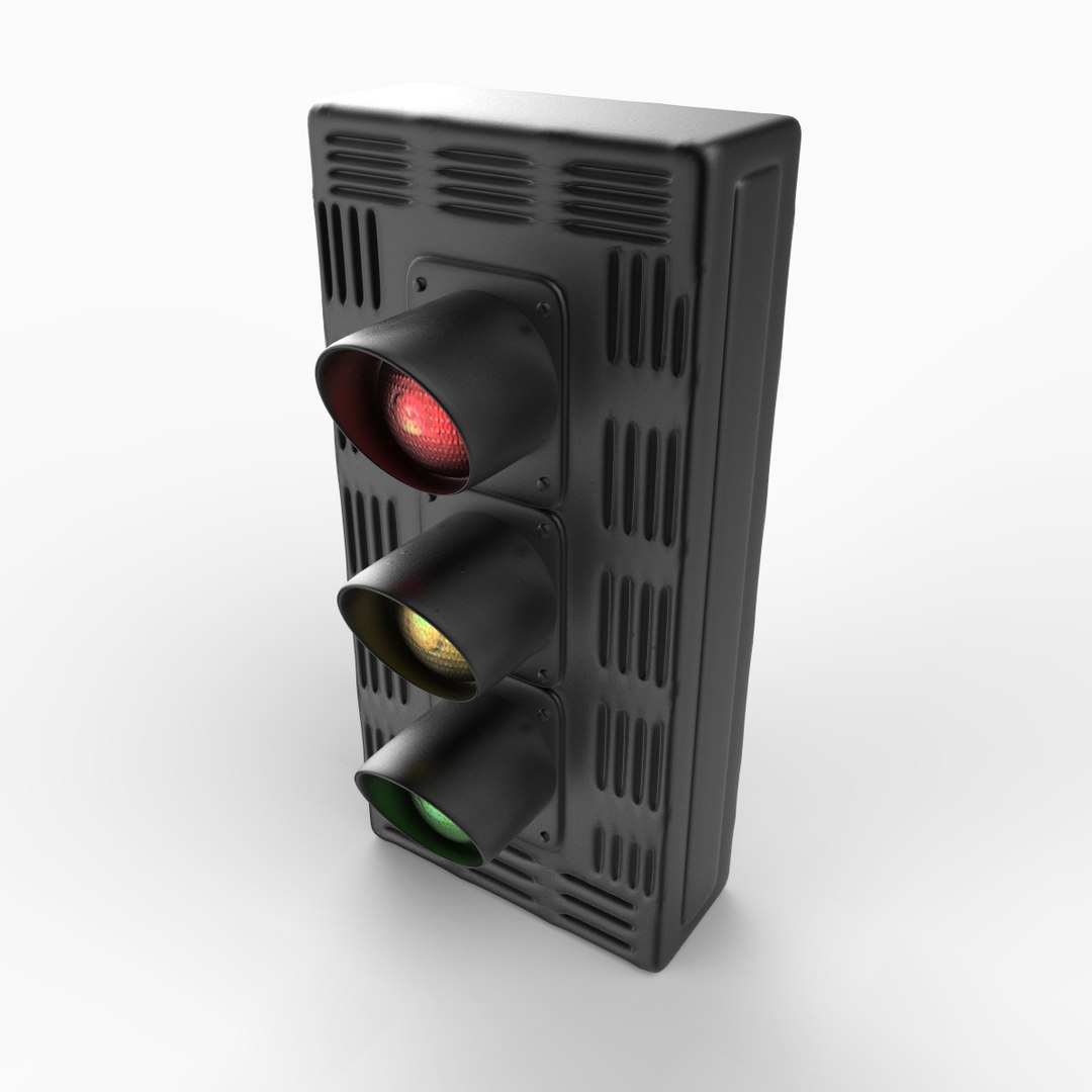 traffic light 3d max
