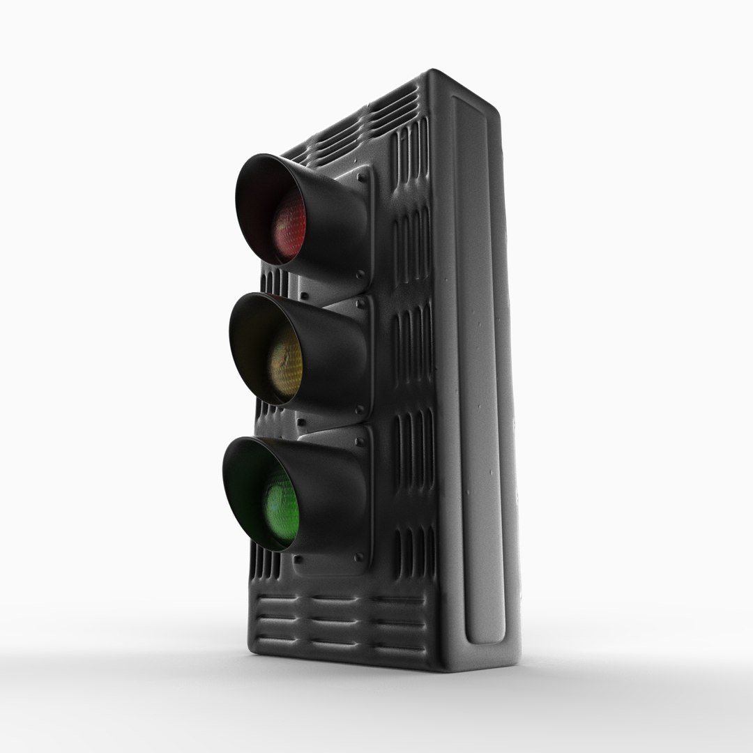 traffic light 3d max