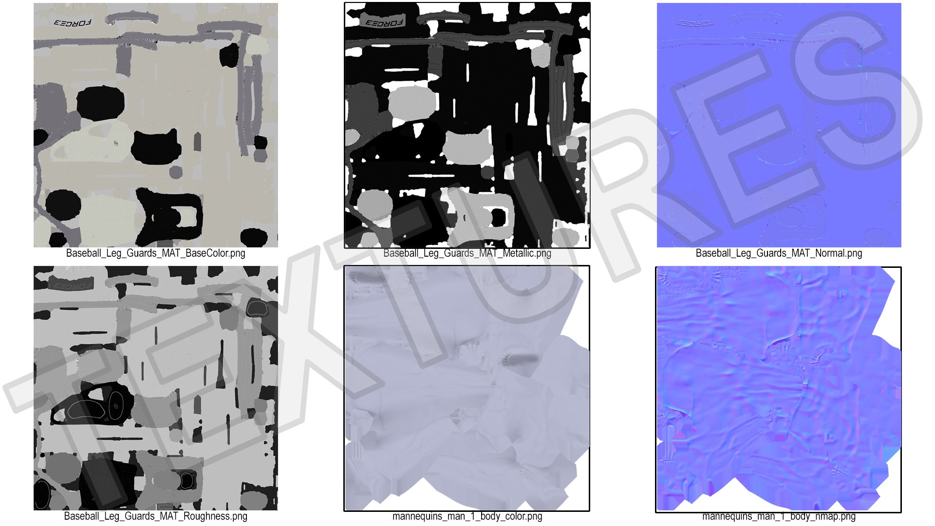 FORCE3 Pro Leg Guards For Catchers On Mannequin 3D Model - TurboSquid ...