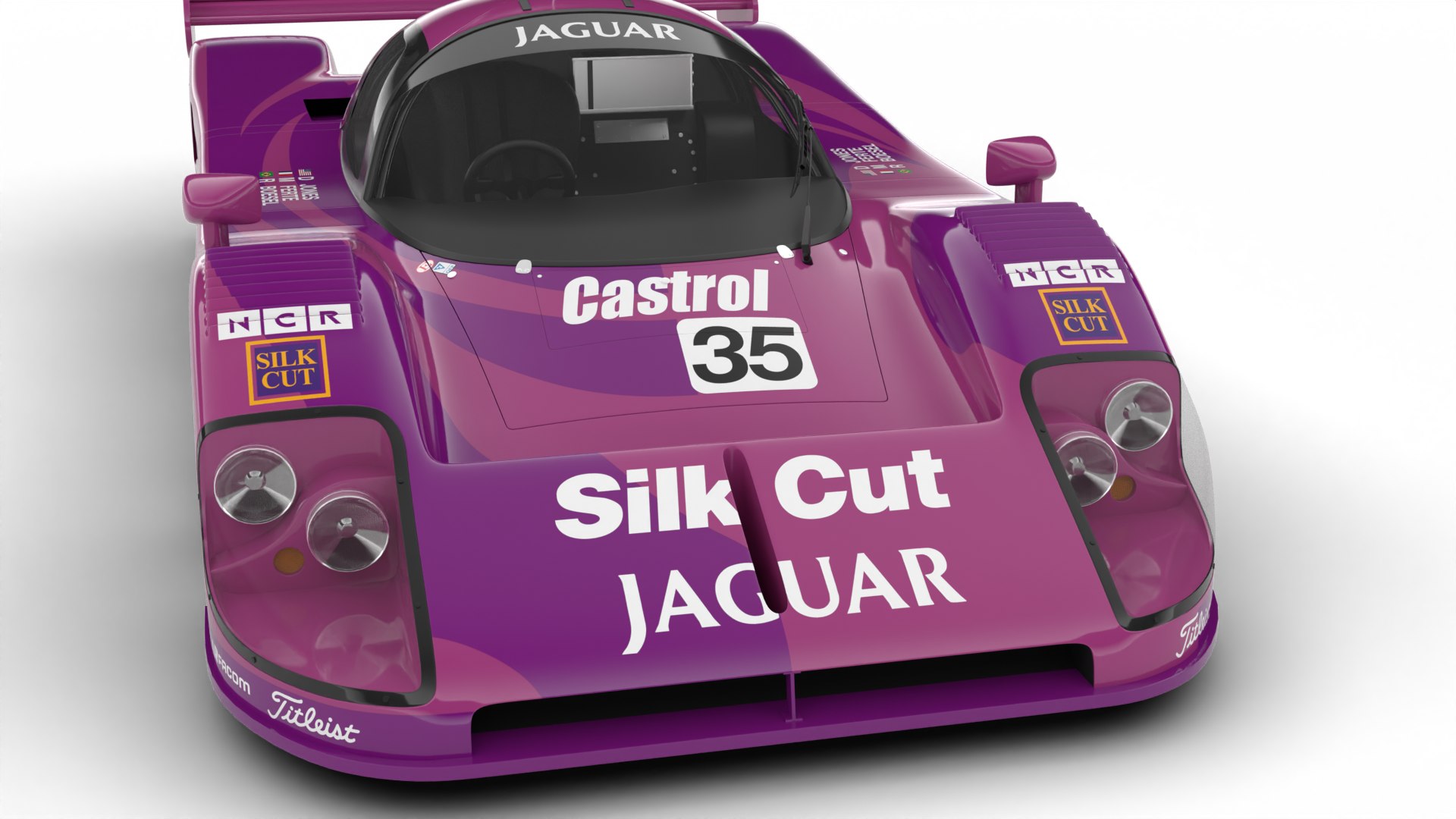 3D Jaguar XJR-9LM Le Mans Silk Cut Racing 1988 HQ 3d Model Model ...