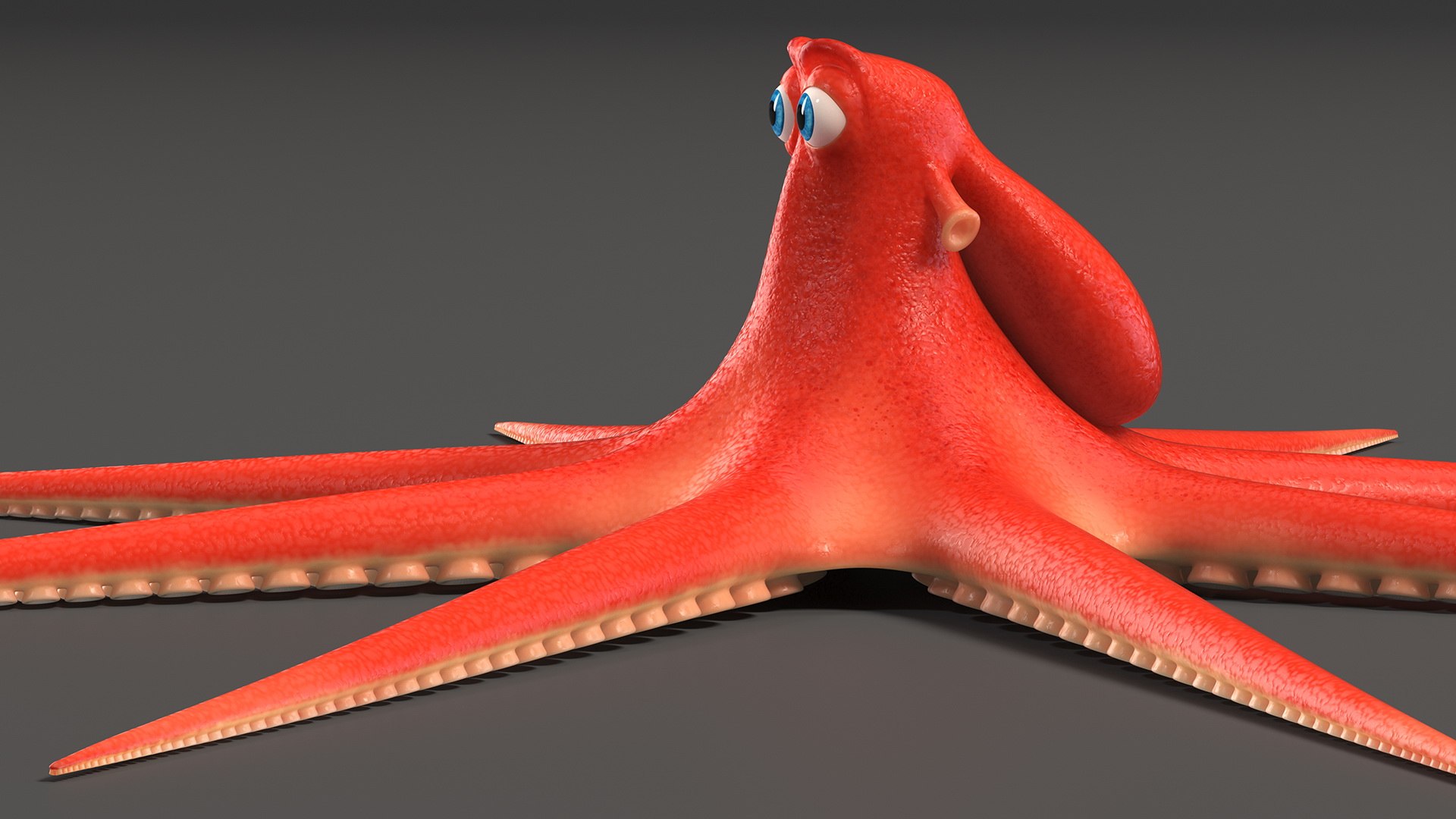 Octopus Cartoon Character Rigged Model - TurboSquid 1971828