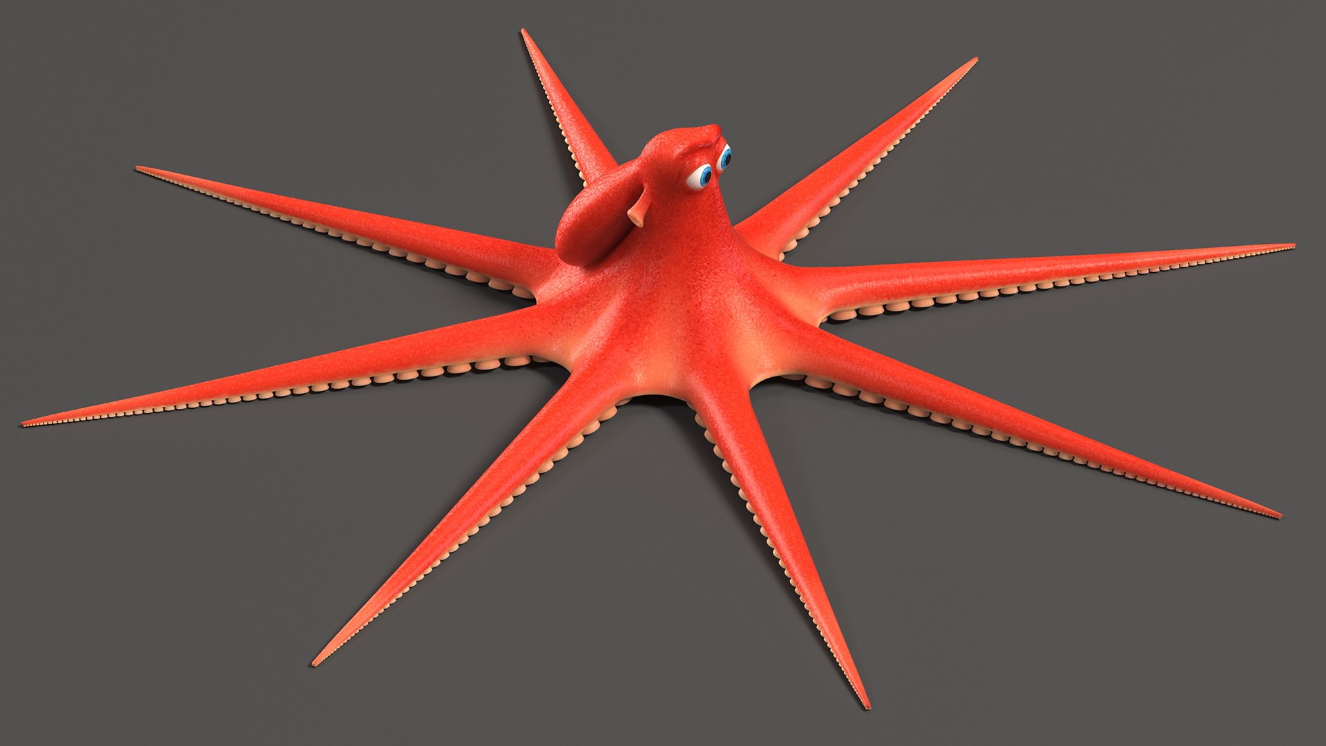 Octopus Cartoon Character Rigged Model - TurboSquid 1971828