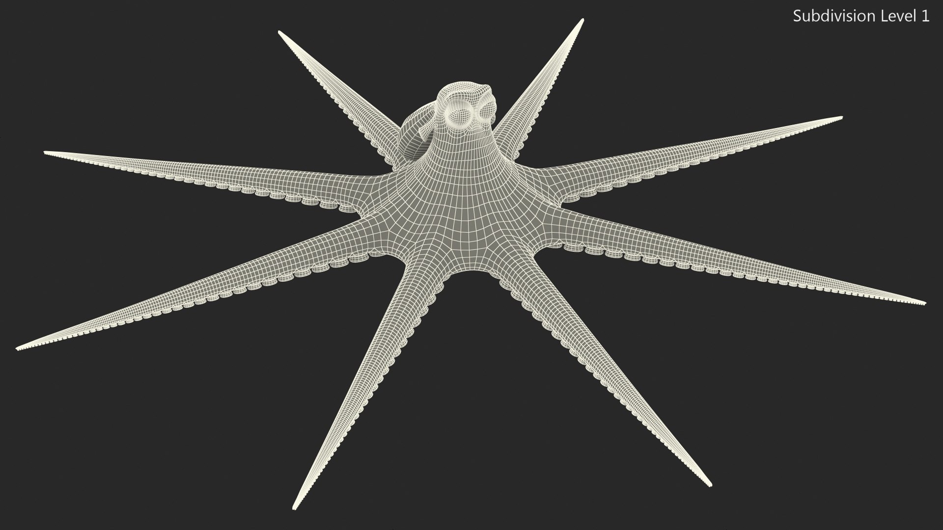Octopus Cartoon Character Rigged model - TurboSquid 1971828