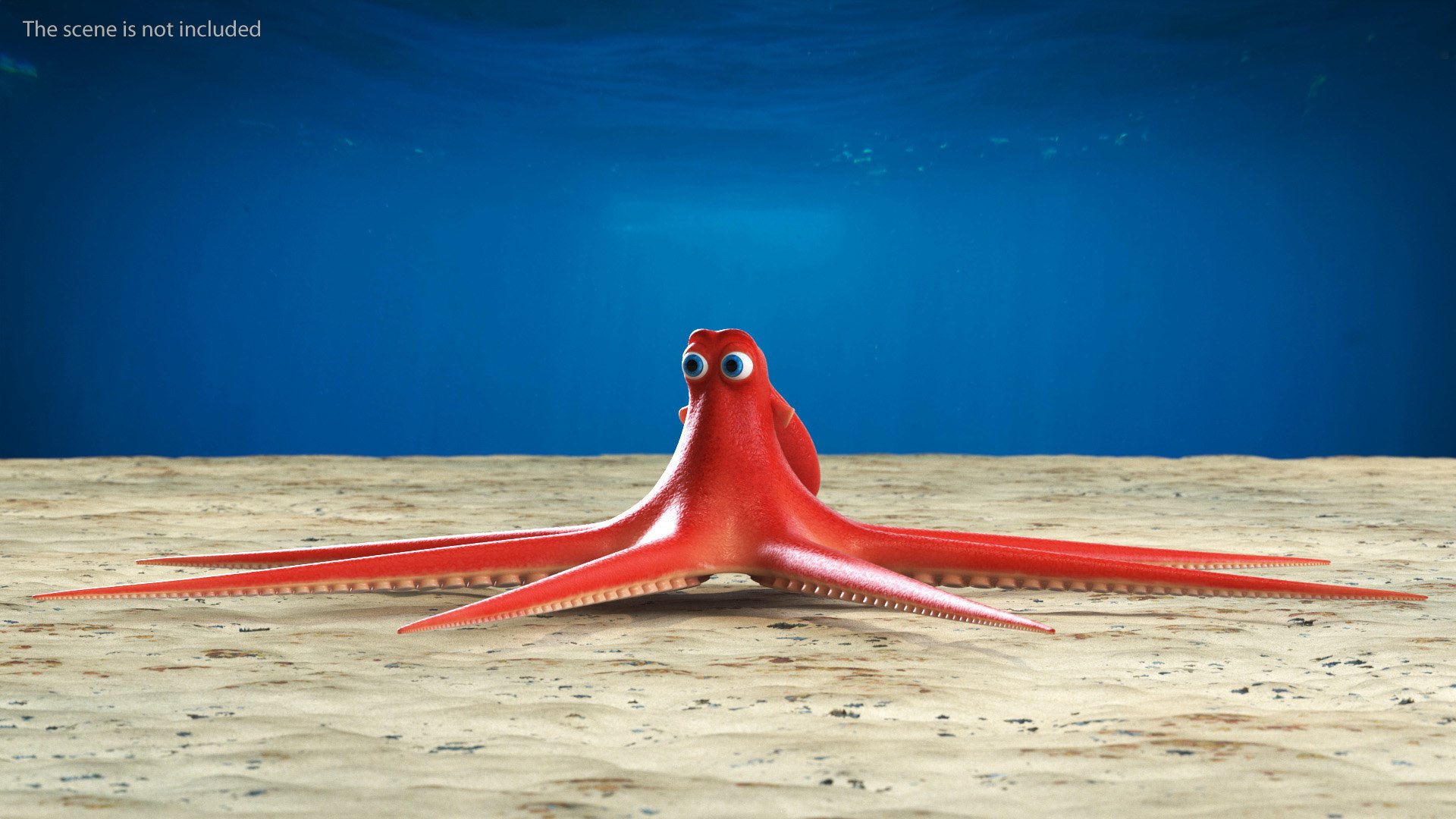 Octopus Cartoon Character Rigged Model - TurboSquid 1971828