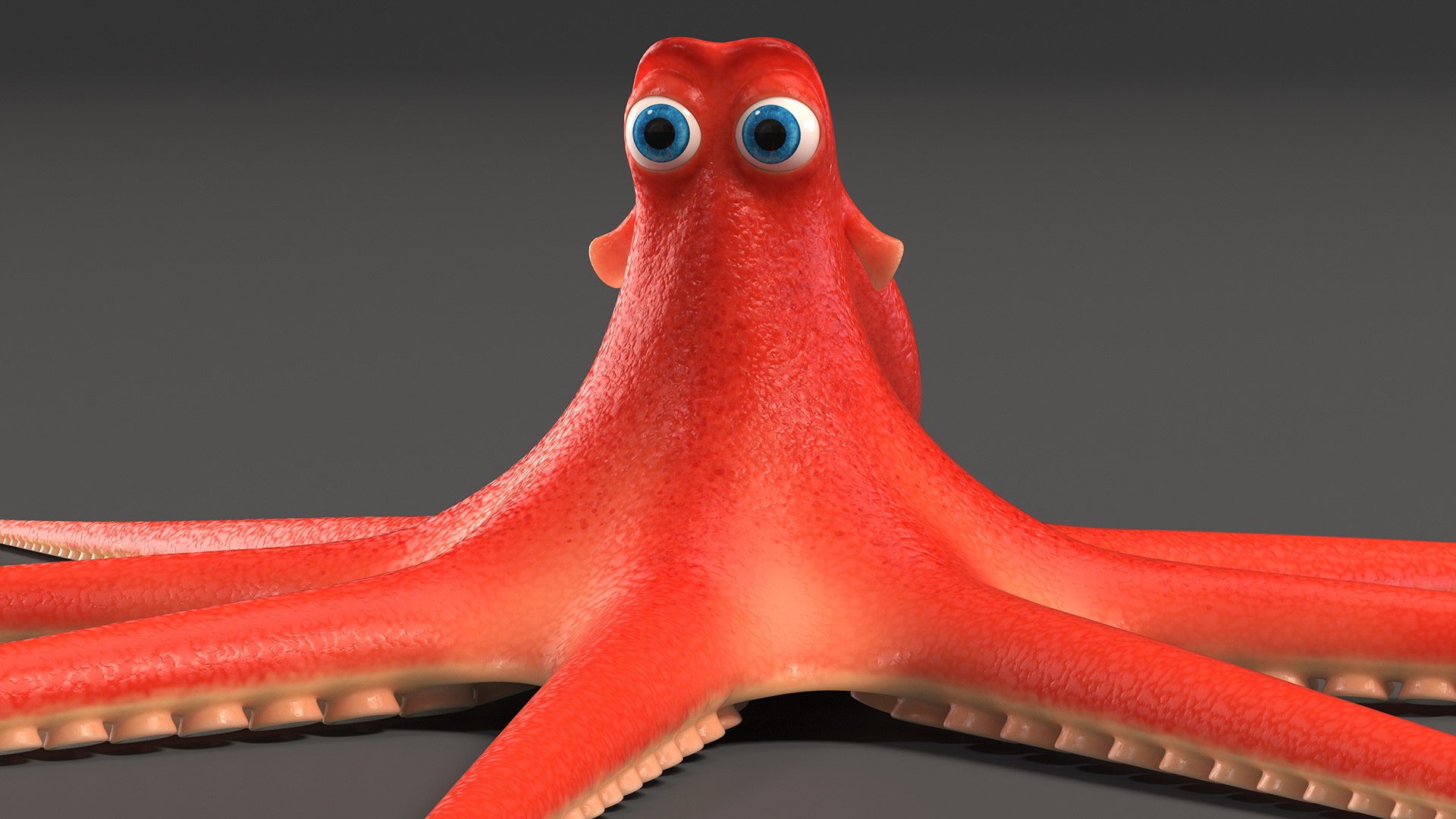 Octopus Cartoon Character Rigged Model - TurboSquid 1971828