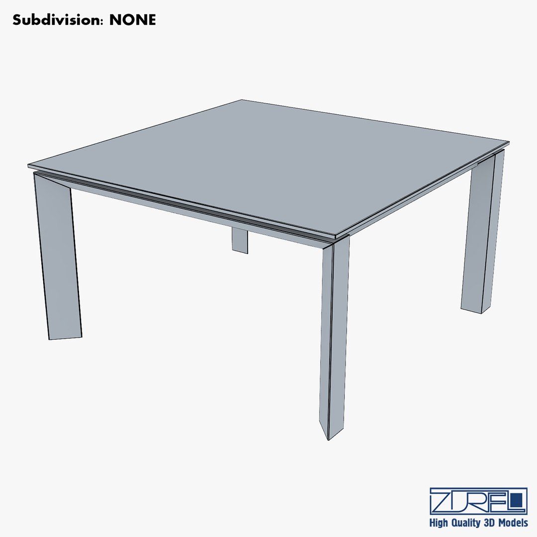 3D Nelio Dining Table Model - TurboSquid 1211895
