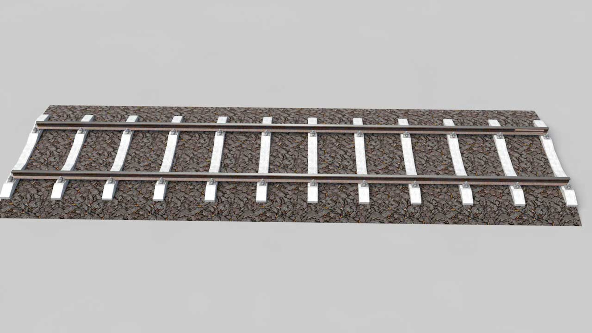 Railway Track 3D Model - TurboSquid 1568414