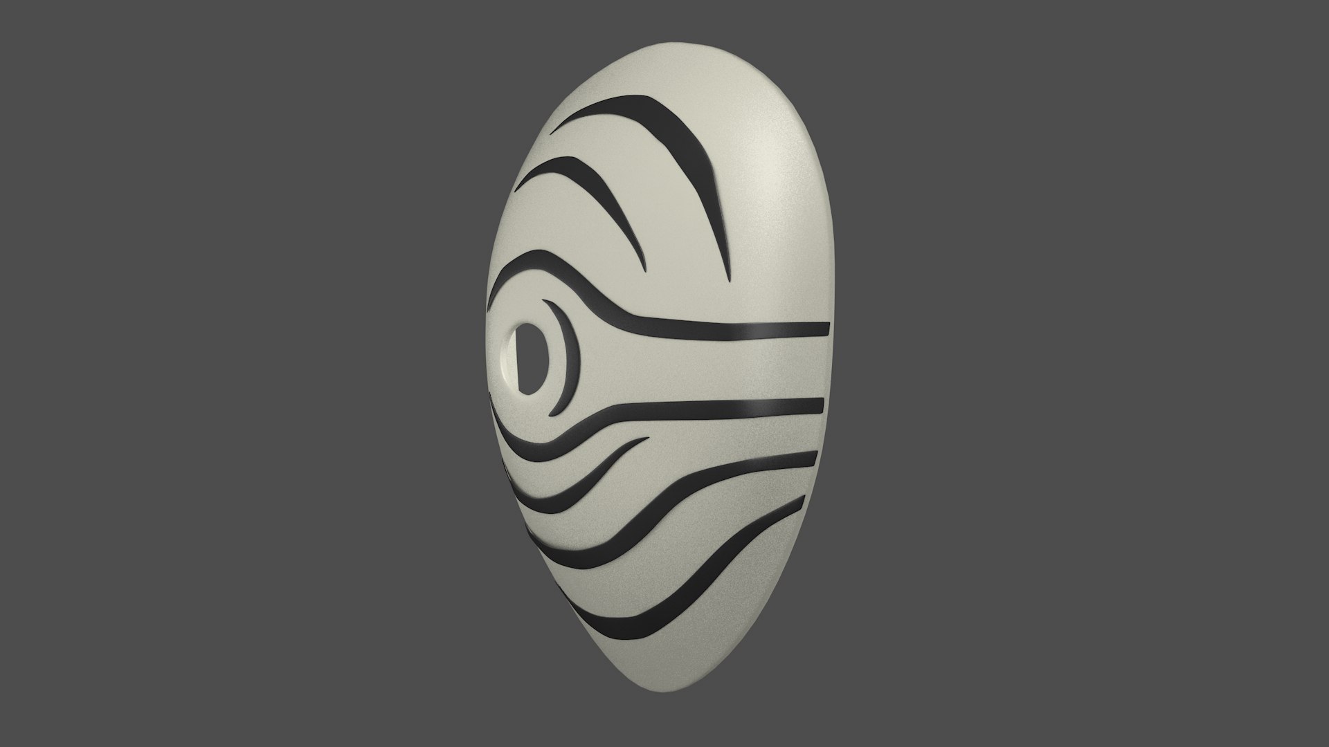 3D Model Mask Obito White - TurboSquid 1708053