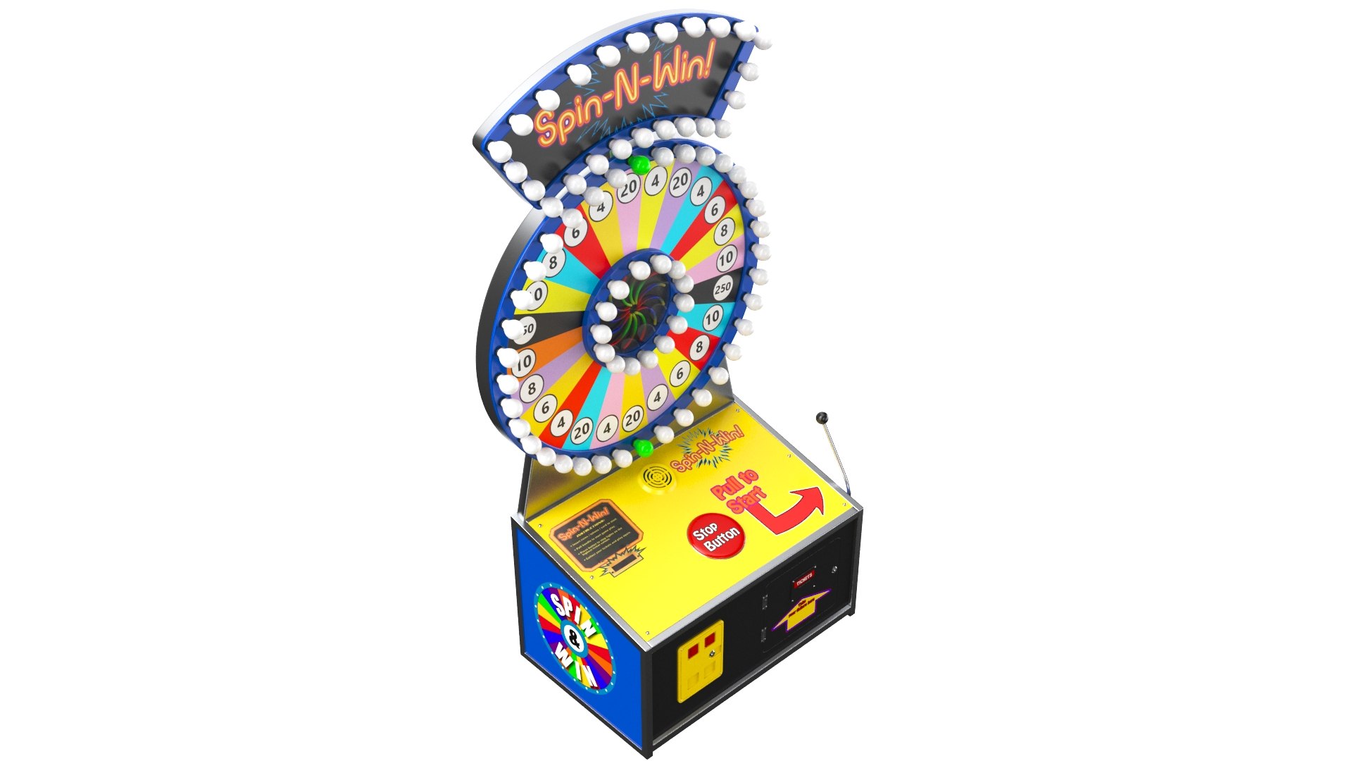 3D Spin And Win Arcade Game - TurboSquid 1981789