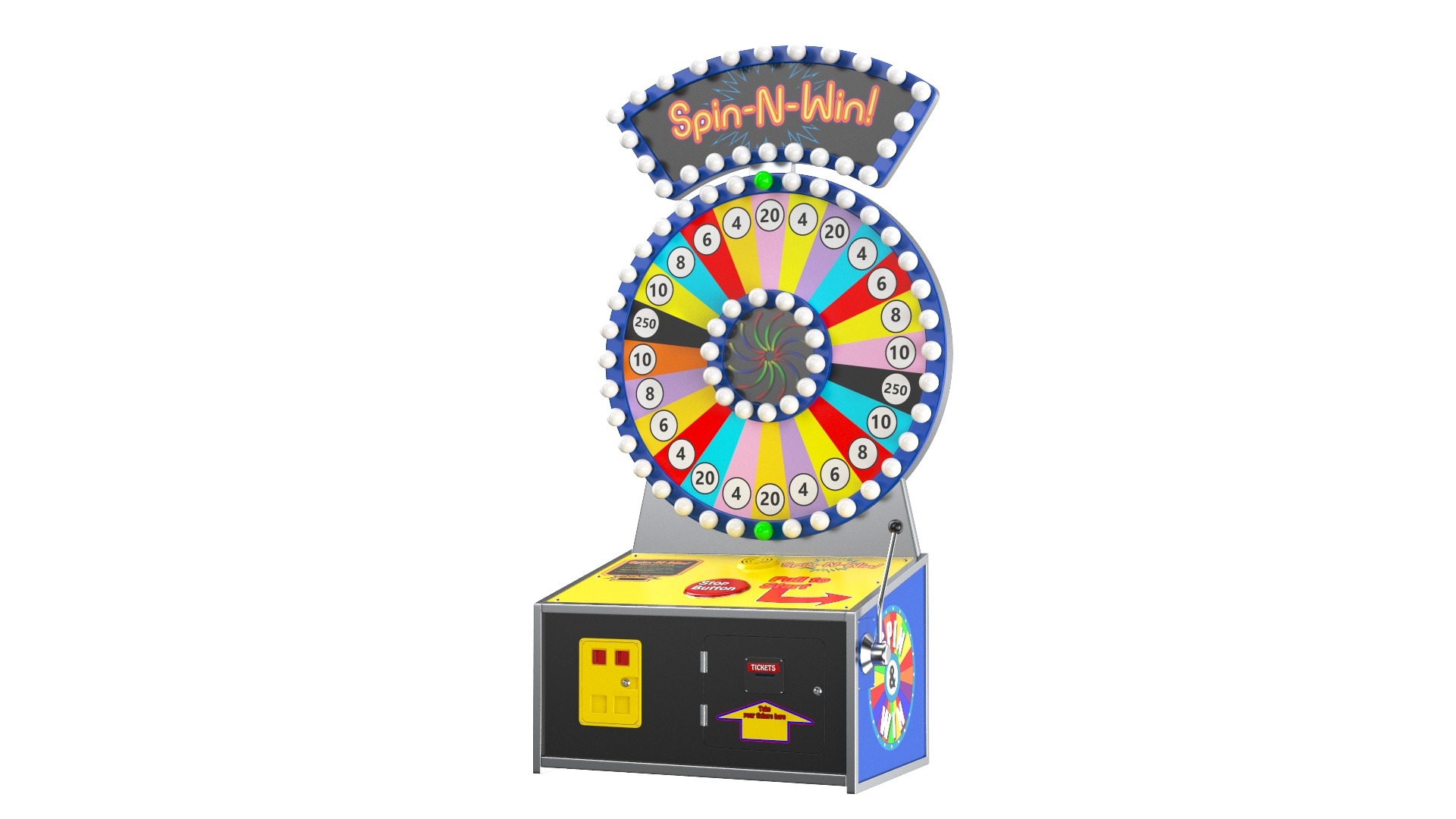 3D Spin And Win Arcade Game - TurboSquid 1981789
