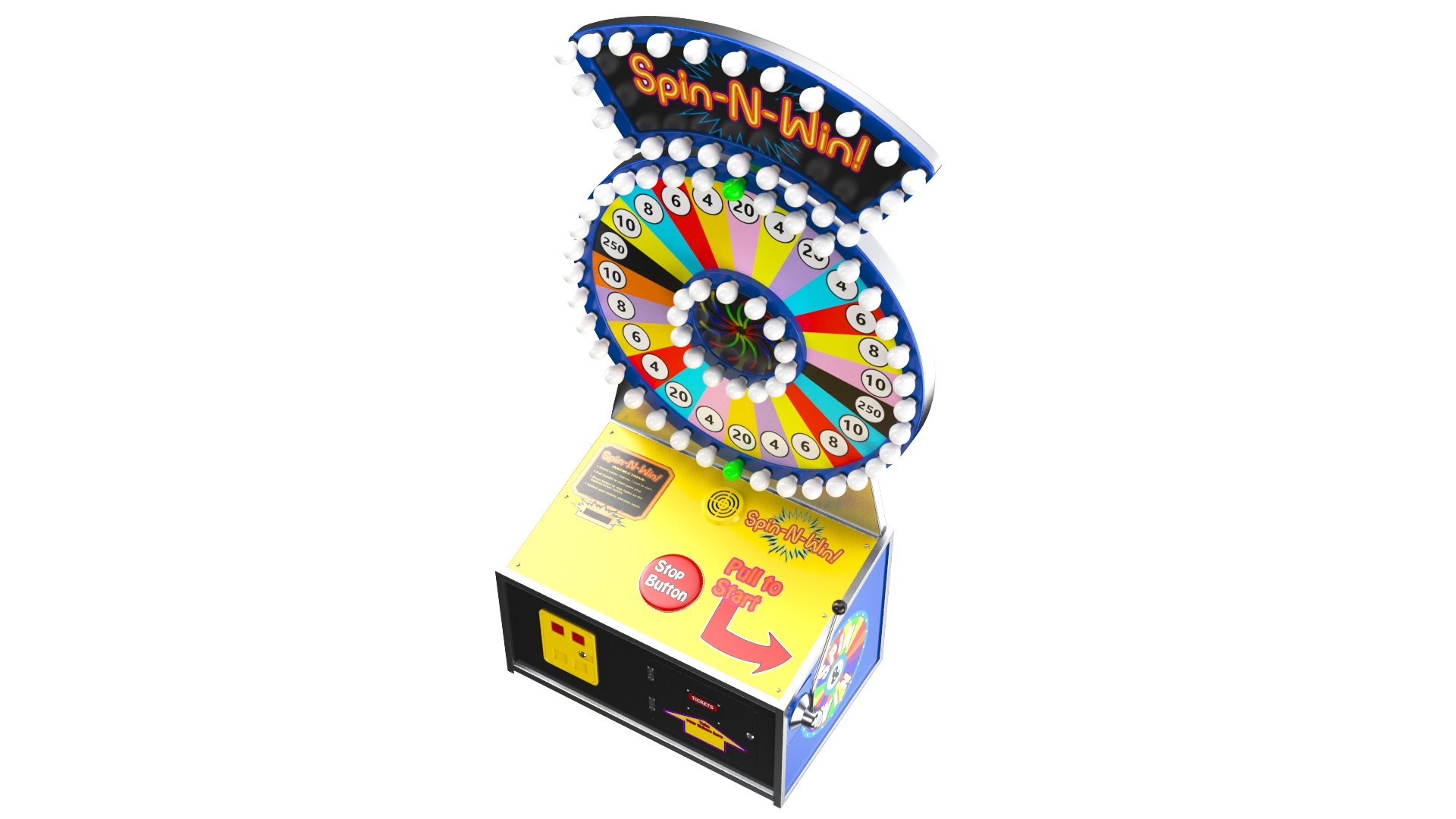 3D Spin And Win Arcade Game - TurboSquid 1981789
