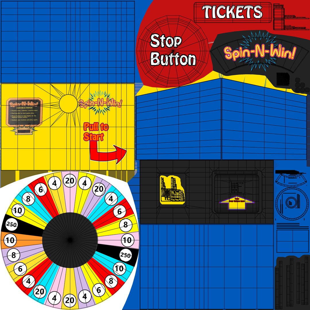 3D Spin And Win Arcade Game - TurboSquid 1981789