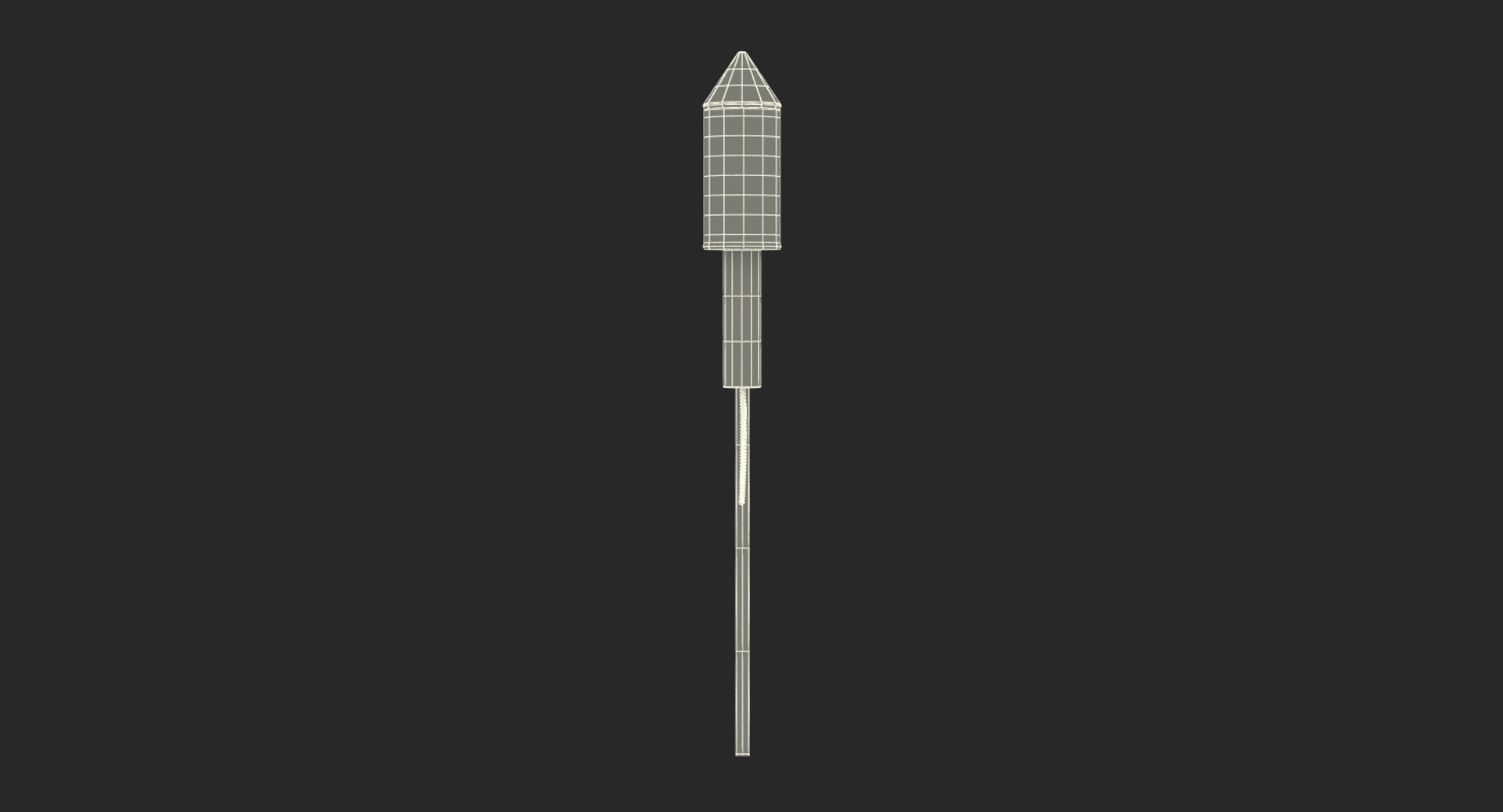 3D Firework Rocket Blue - TurboSquid 1301651