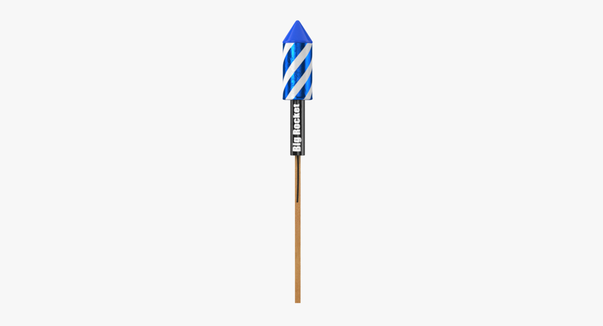 3D Firework Rocket Blue - TurboSquid 1301651