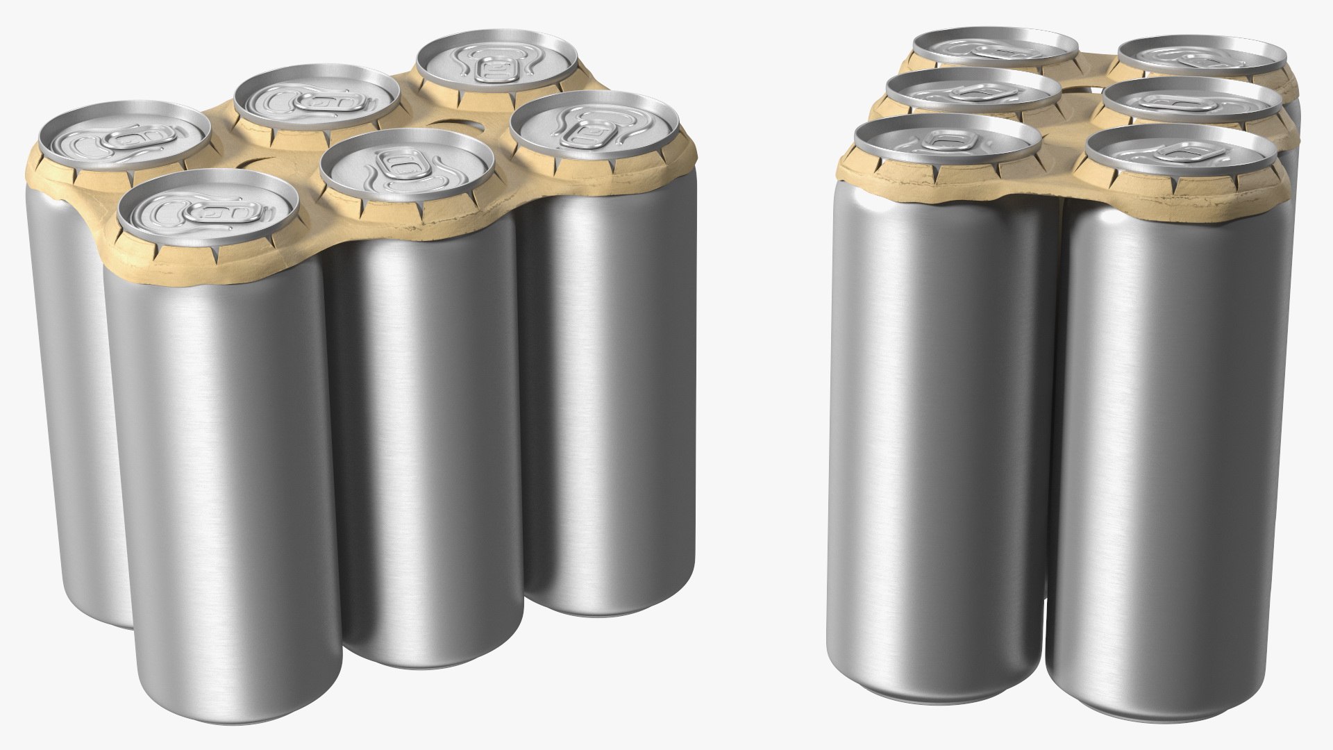 Cardboard Large Can Holder 6 Pack 3D Model - TurboSquid 2137568
